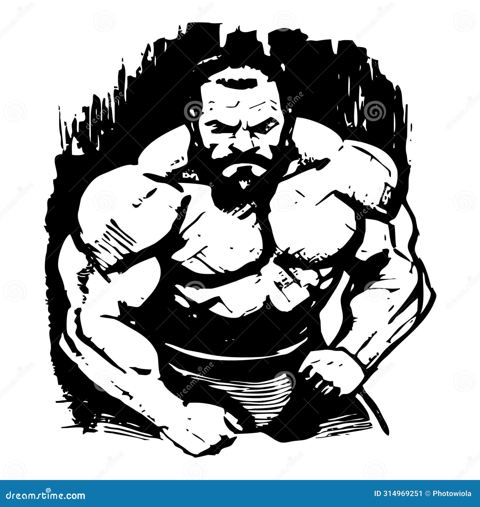 Strongman . Fictional Character Stock Illustration - Illustration of ...