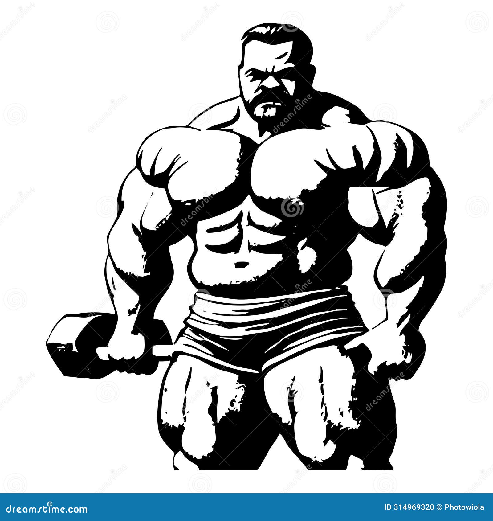 Strongman . Fictional Character Stock Illustration - Illustration of ...