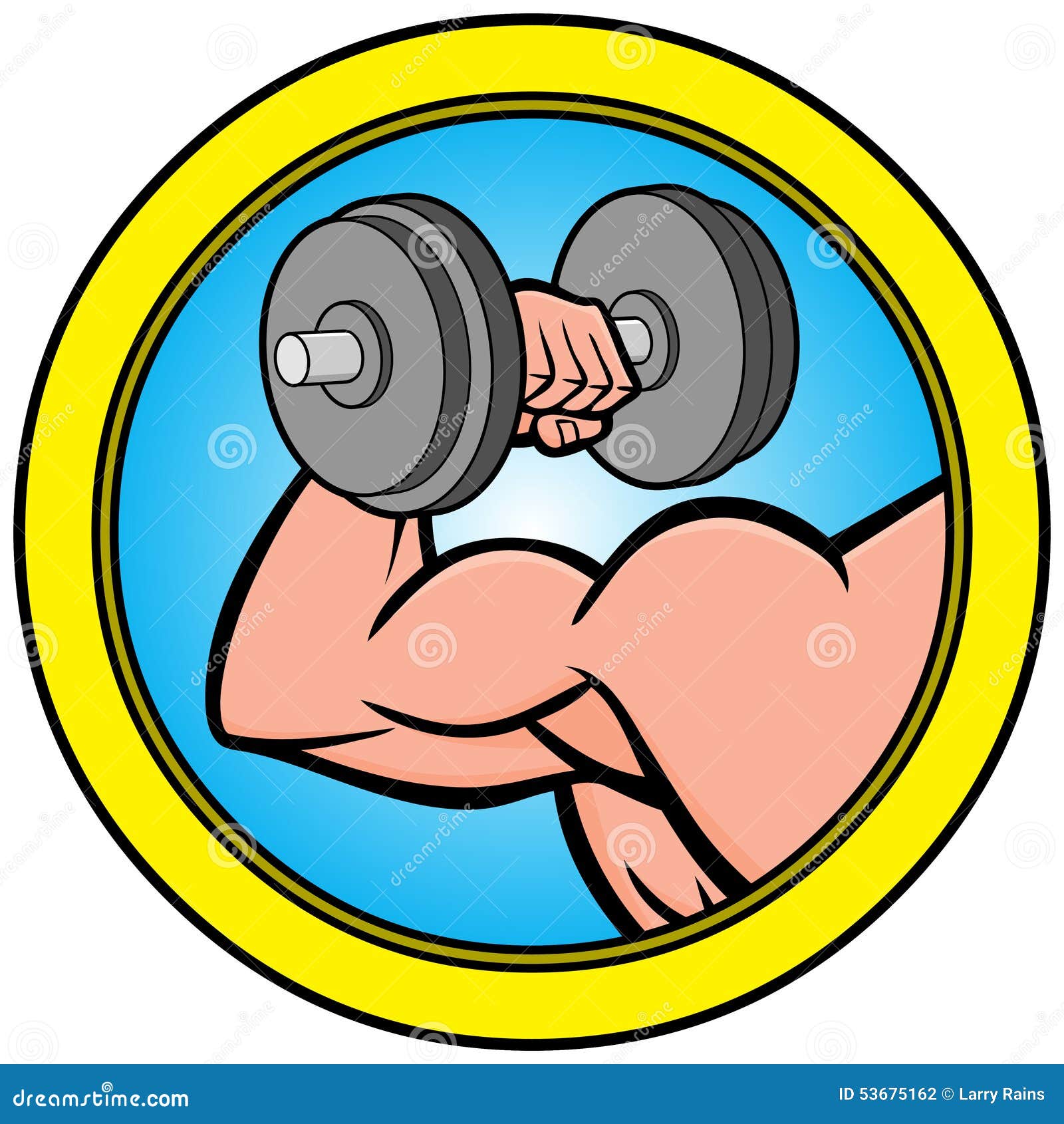 Strongman Icon stock vector. Illustration of muscular - 53675162