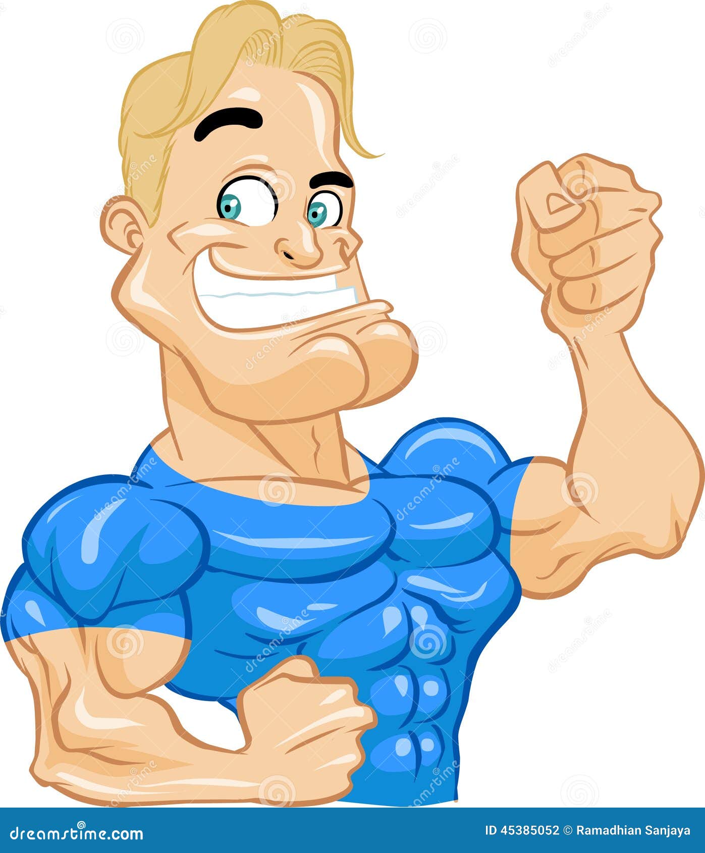 Strongman stock vector. Illustration of strong, raising - 45385052