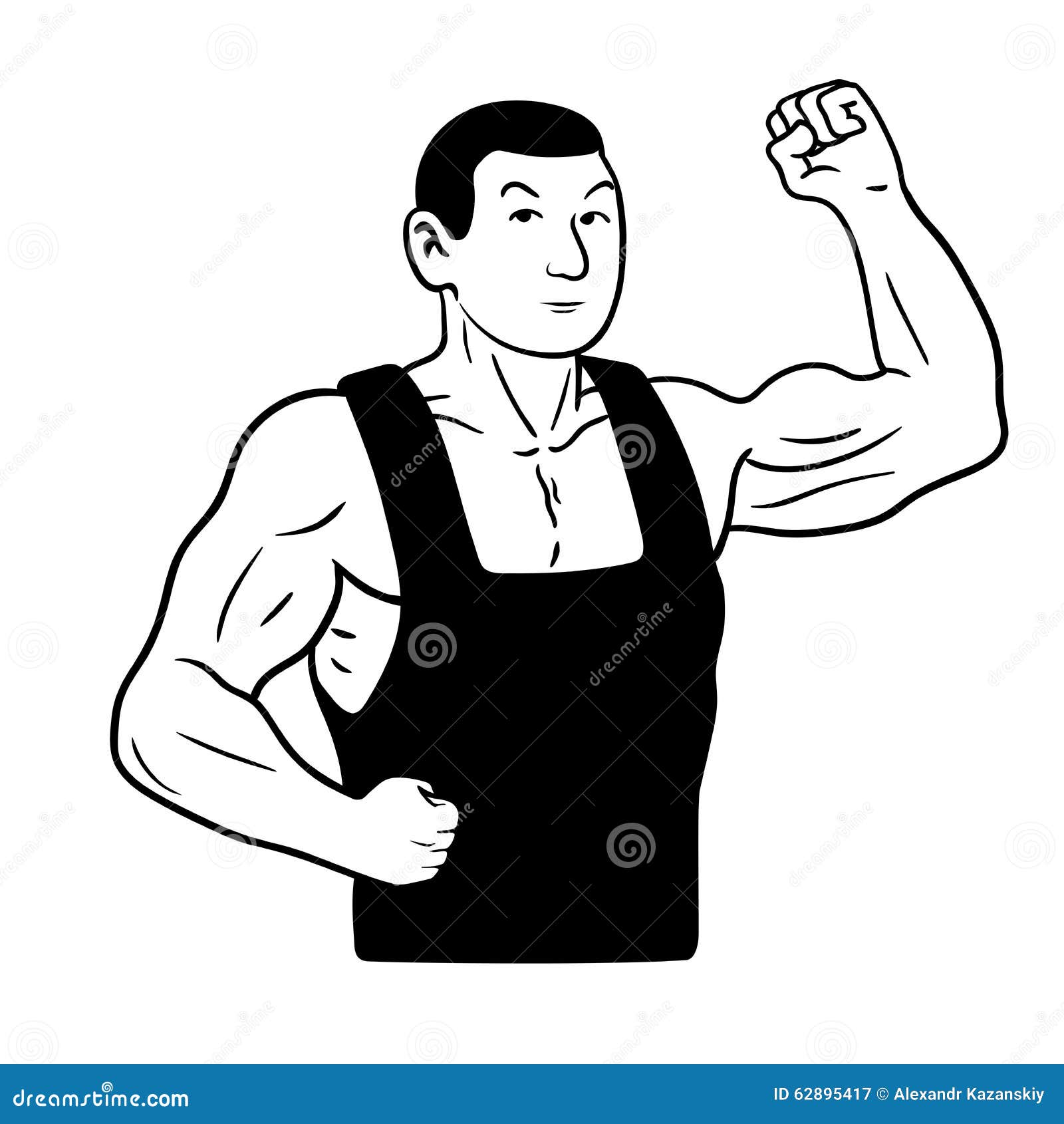 Strongman stock vector. Illustration of competition, colors - 62895417