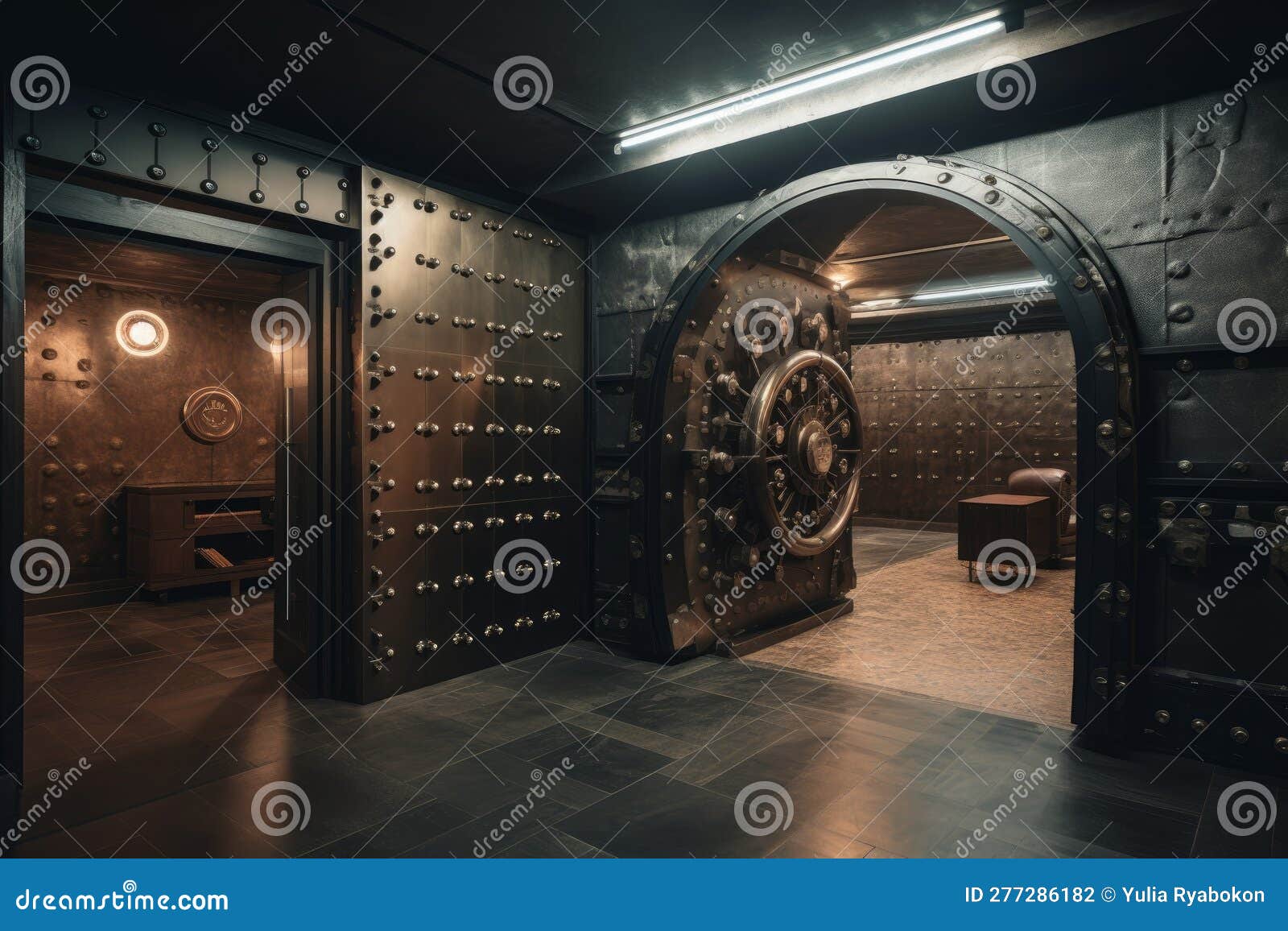 Strongroom Private Banking. Generate Ai Stock Illustration ...