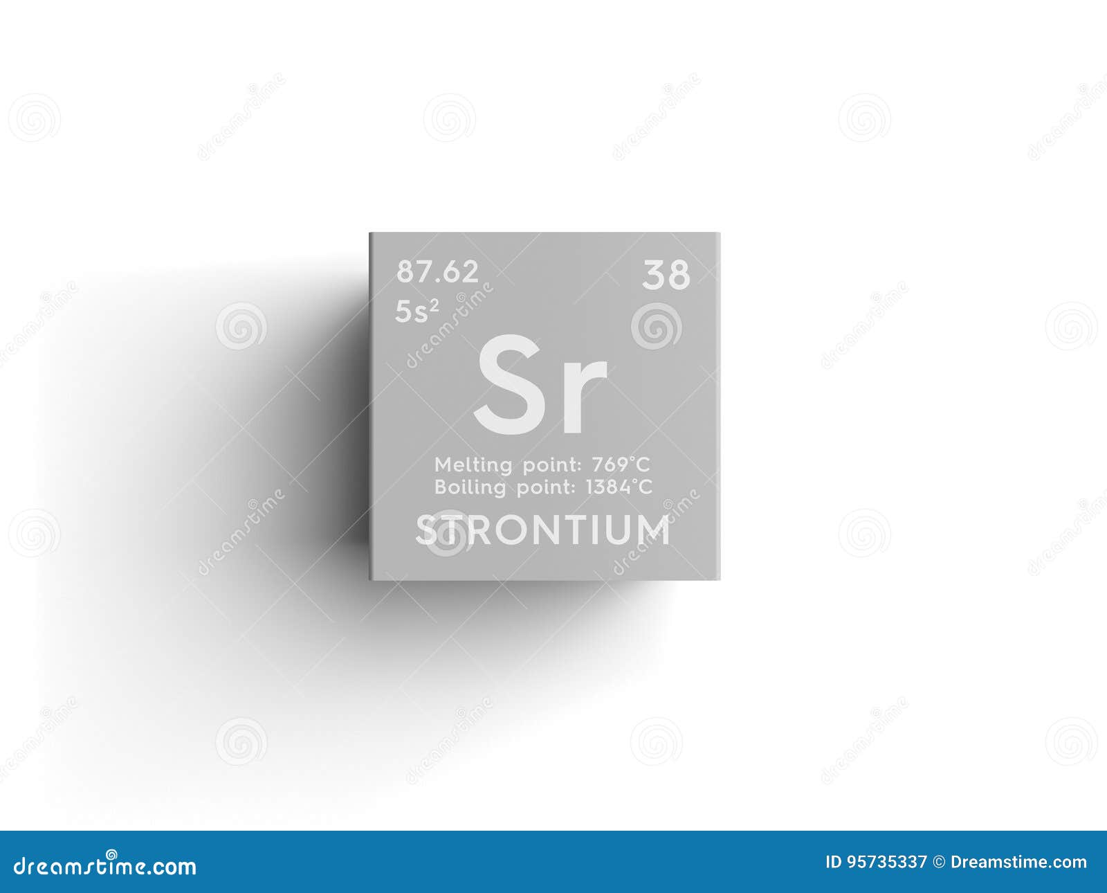 Strontium. Alkaline Earth Metals. Chemical Element of Mendeleev& X27;s ...