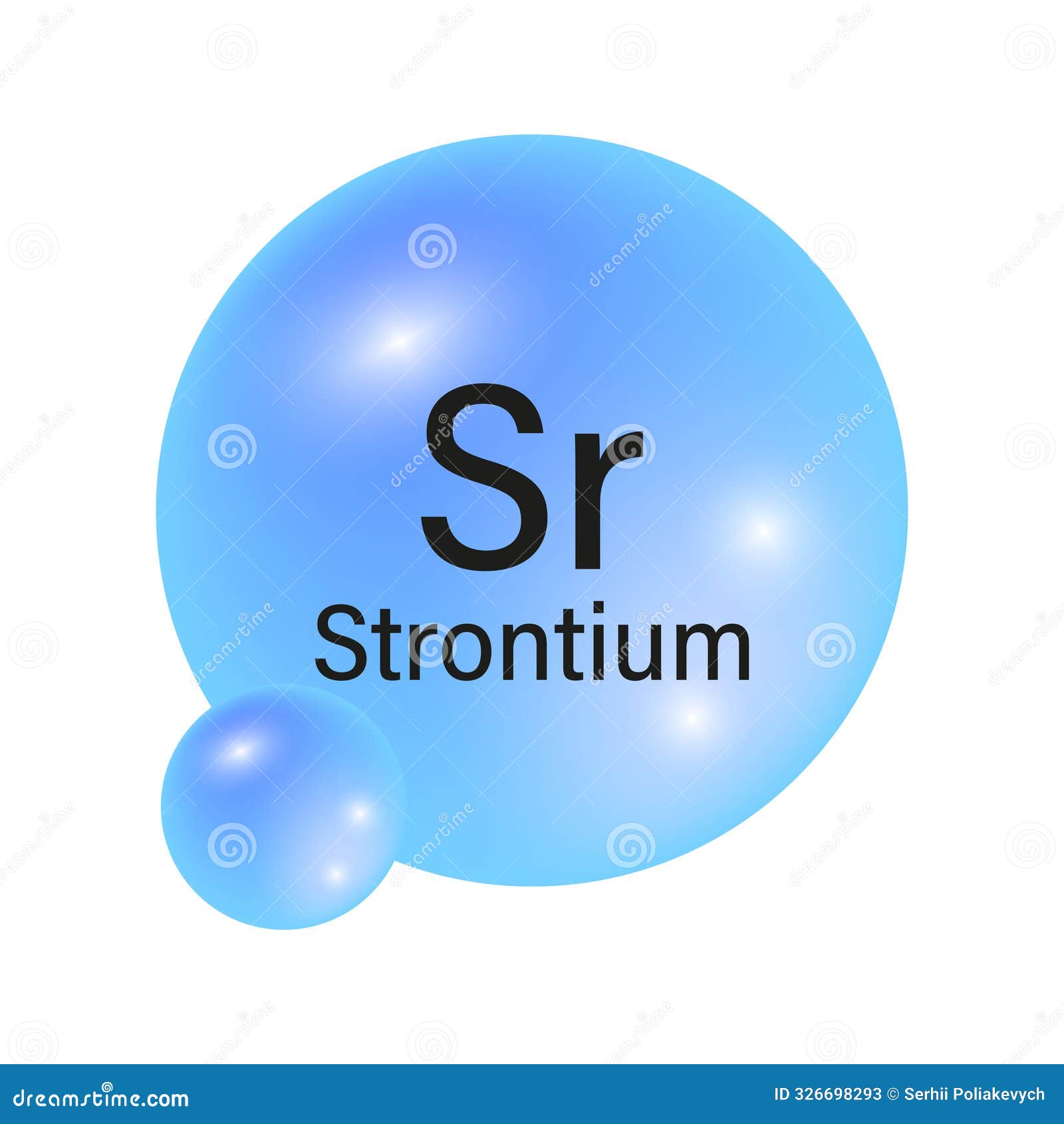 Strontium, Sr, Periodic Table Element Stock Image | CartoonDealer.com ...