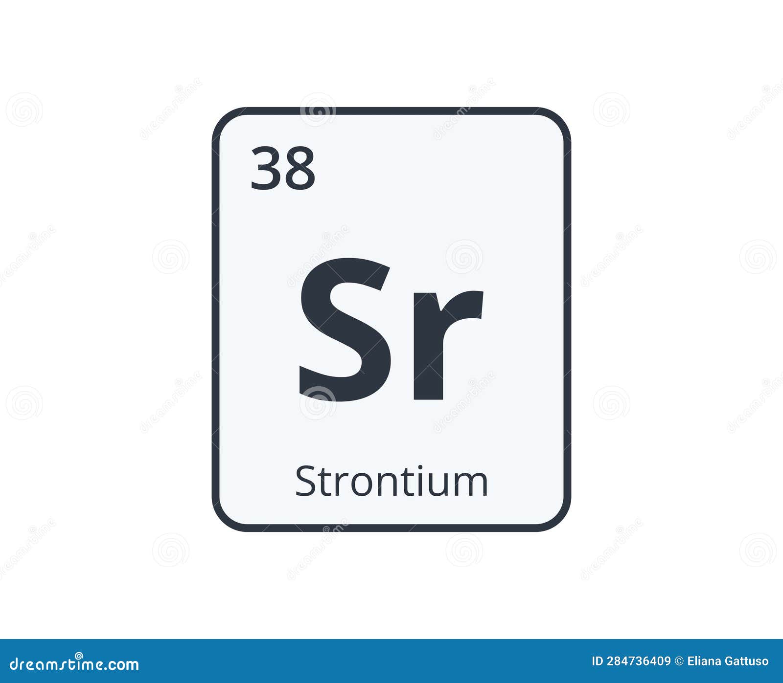 Strontium Element Symbol. Graphic for Science Designs Stock Vector ...