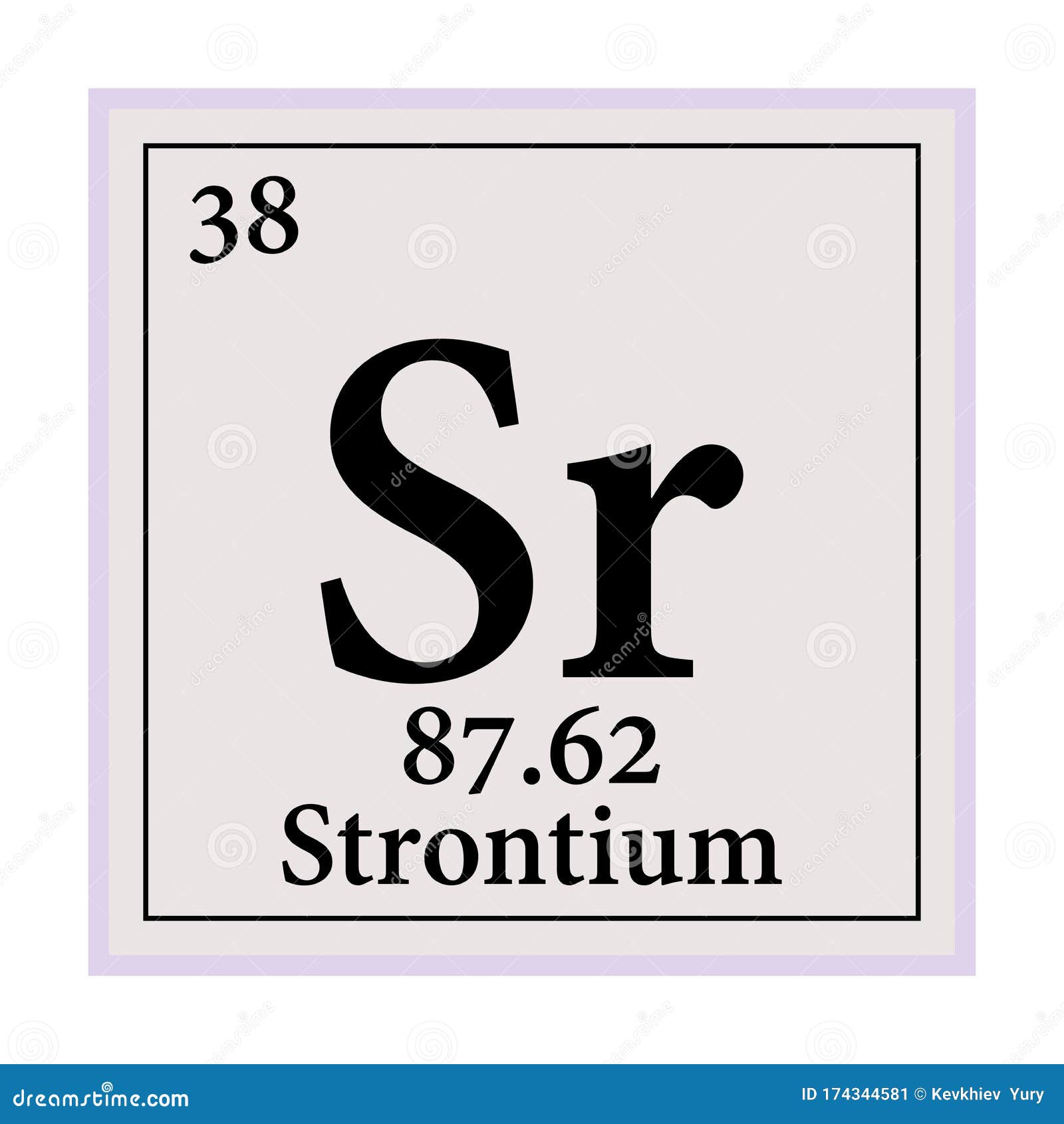 Strontium, Sr, Periodic Table Element Royalty-Free Stock Image ...