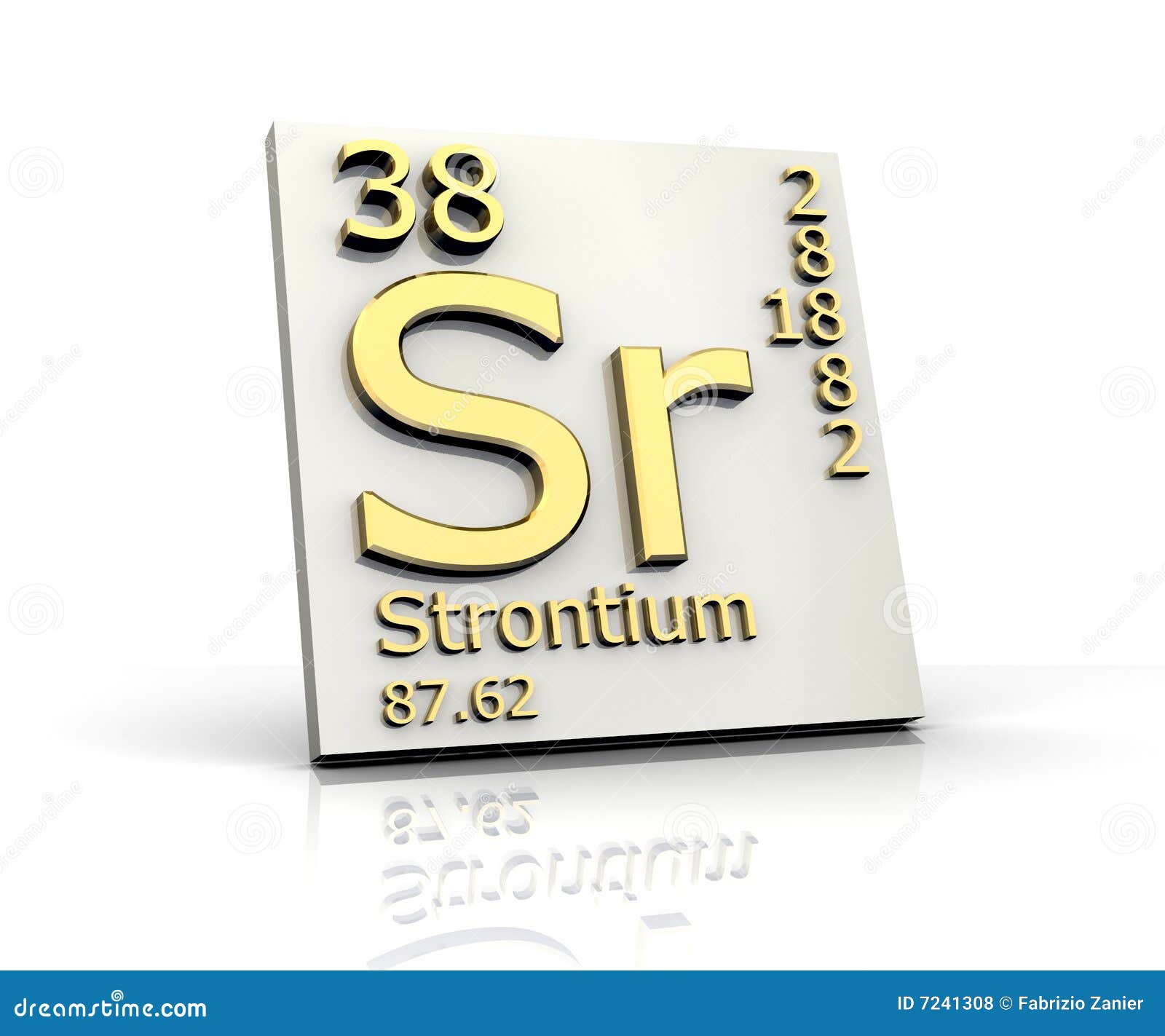 Strontiumformular Periodische Tabelle Der Elemente Stock Abbildung ...