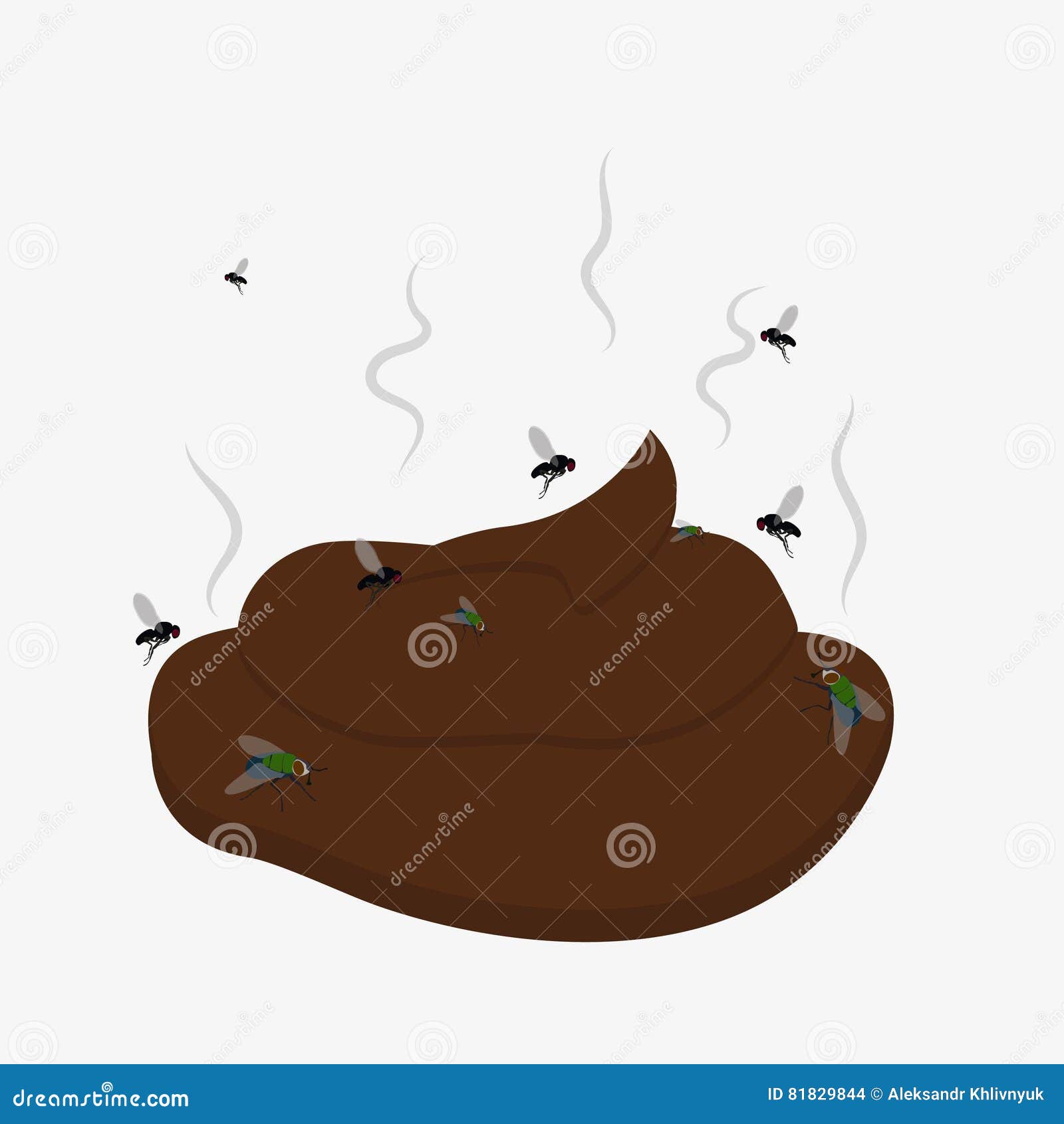 Stronzo sulla terra illustrazione di stock. Illustrazione di merda ...