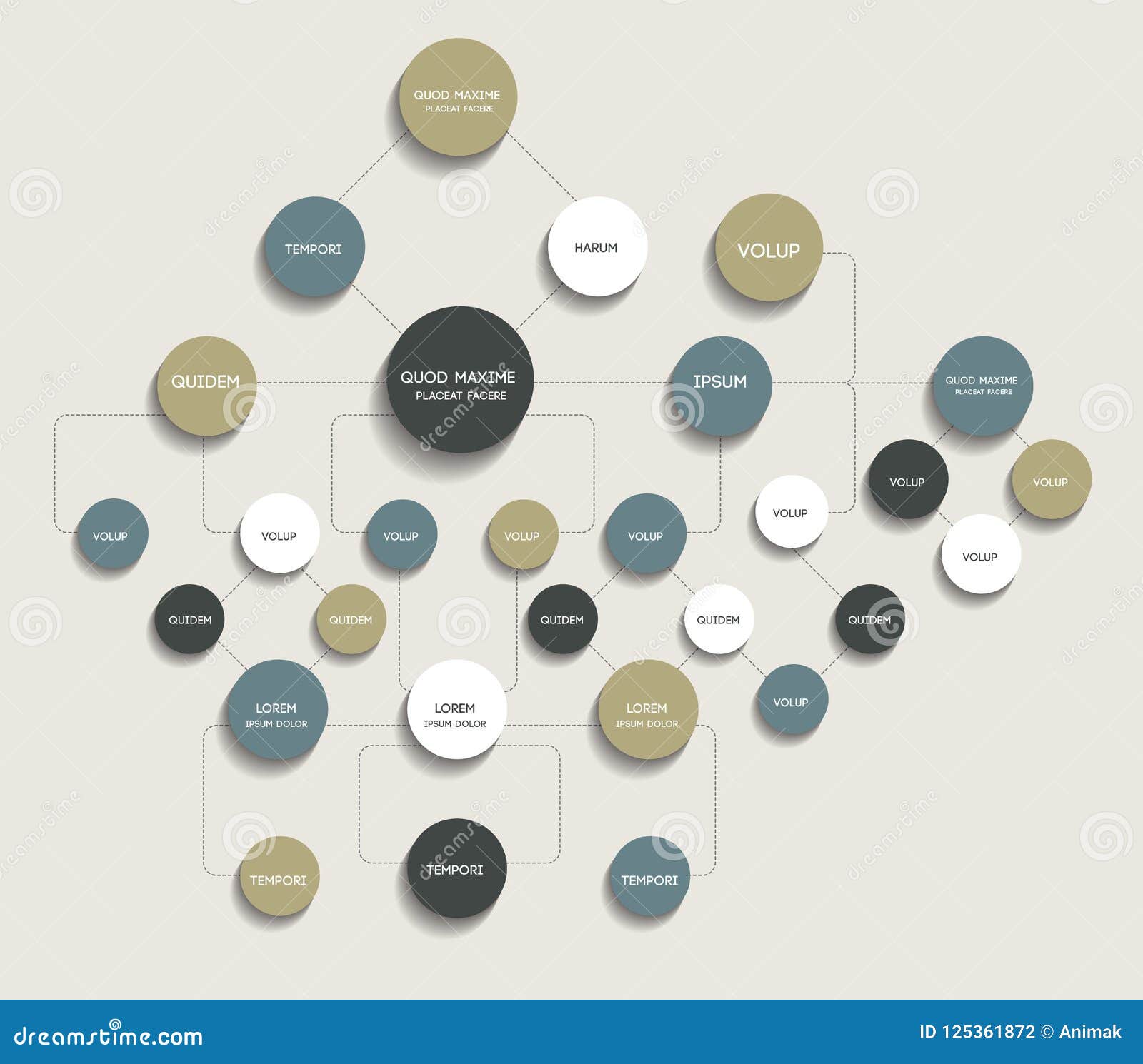 Stroomschema, Infographic Organogram Vector Illustratie - Illustration ...
