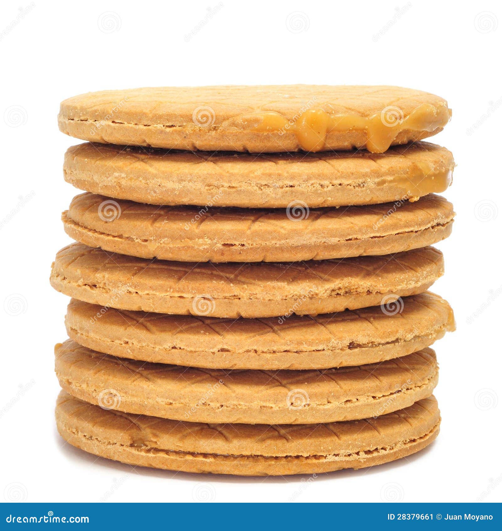 Stroopkoeken, Dutch Caramel Biscuits Stock Image - Image of baked, cook ...