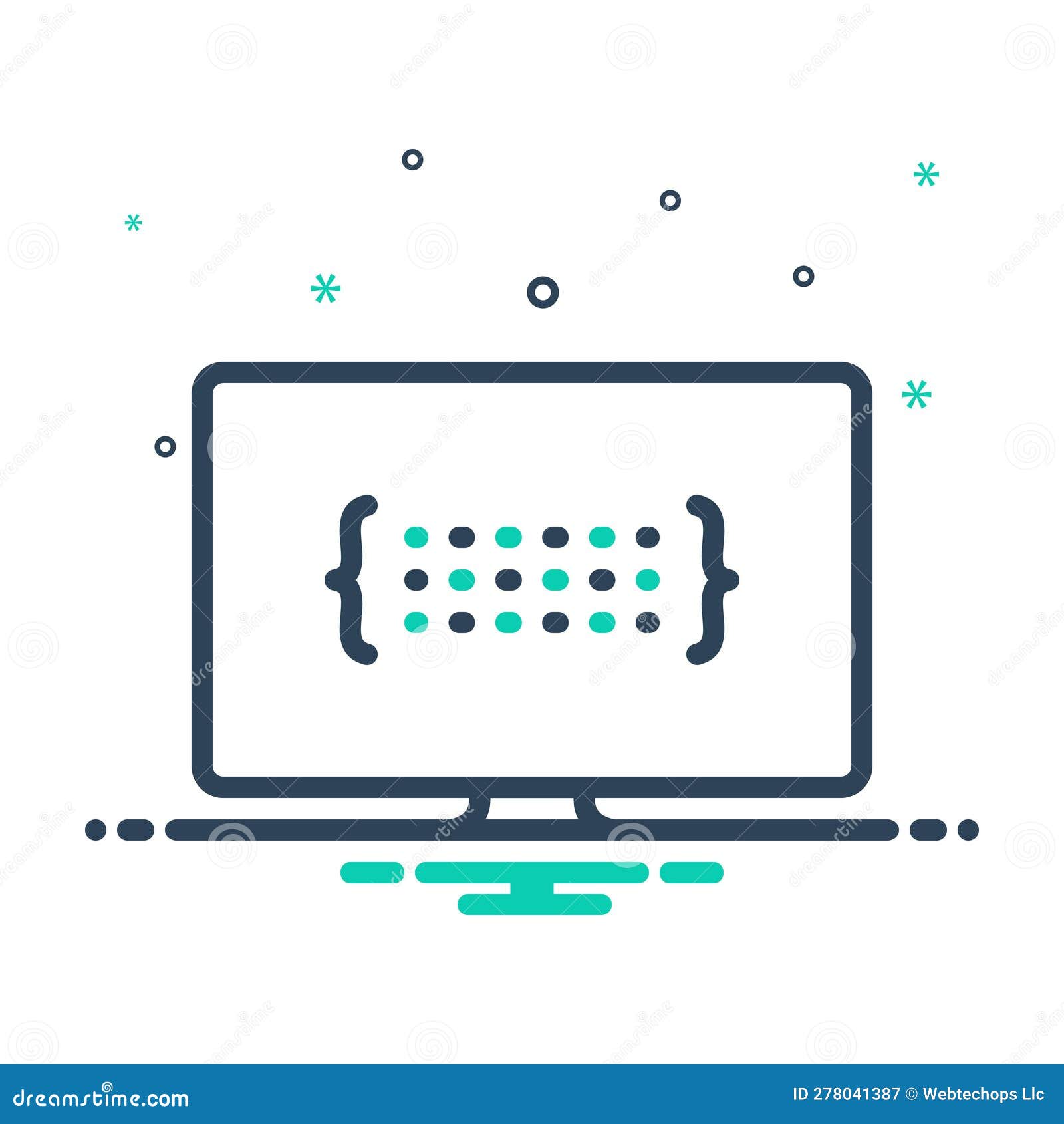 Mix Icon for Struct, Structure and Programming Stock Vector ...