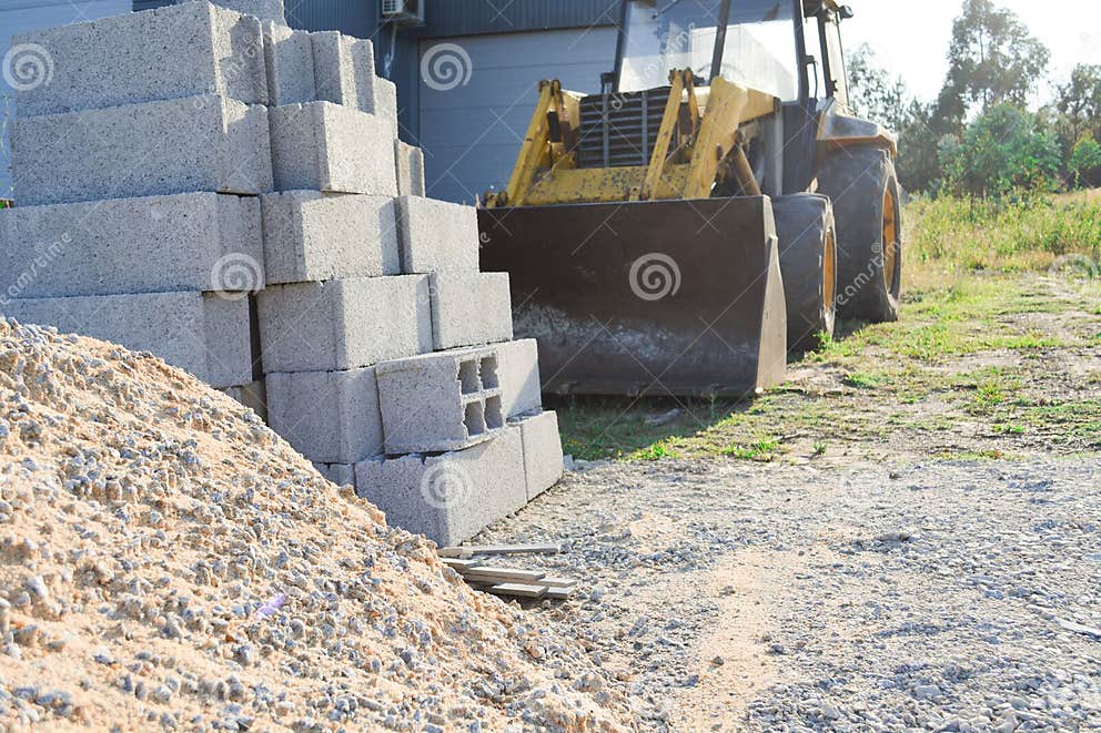 Structural Blocks of Strings on the Mountain Slopes on the Excavator ...