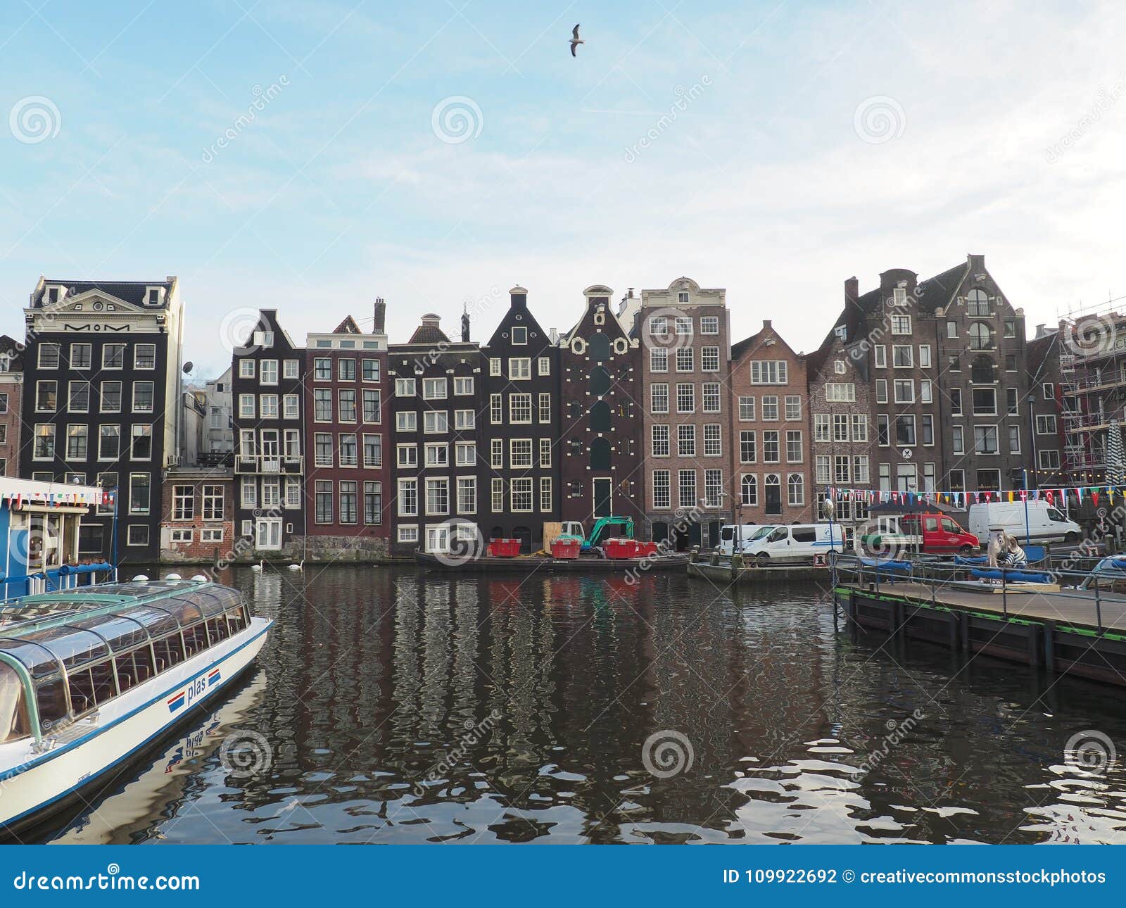 Structural Buildings Near River Picture. Image: 109922692