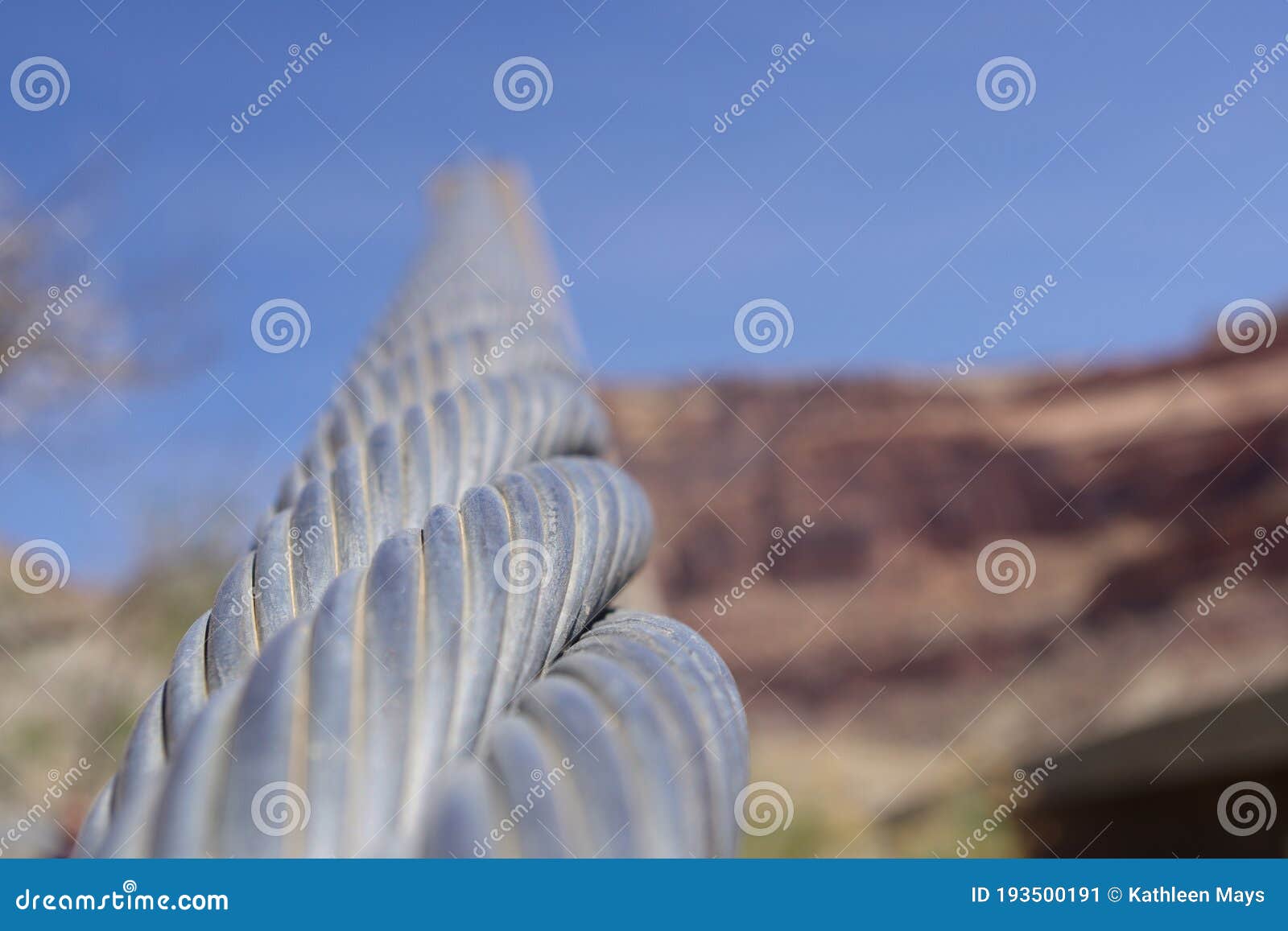 Structural Cable of an Old Bridge Stock Image - Image of rocks, closeup ...