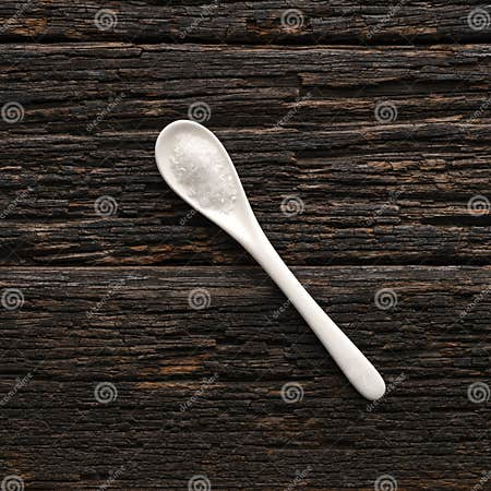 Structural Chemical Formula of Magnesium Chloride in Spoon Stock Image ...
