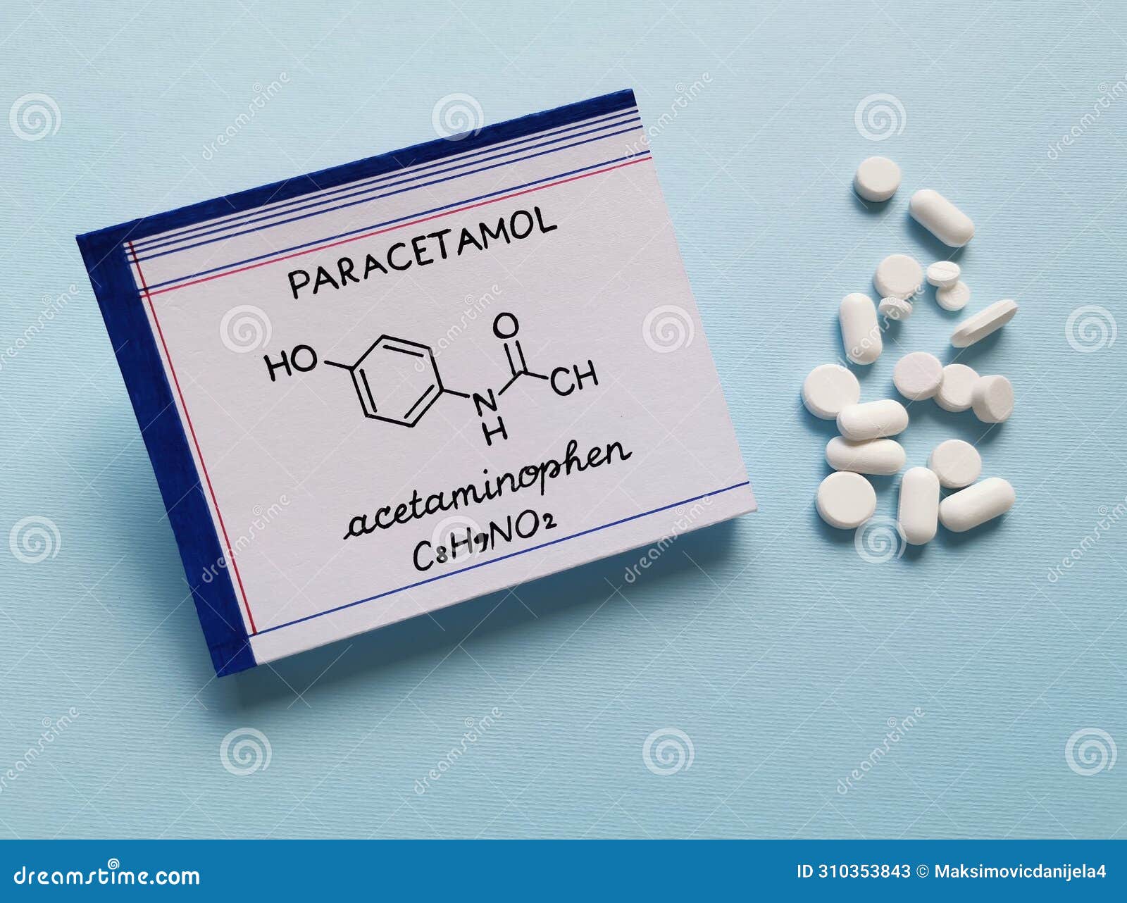 Paracetamol Molecular Structure Stock Image | CartoonDealer.com #54597991