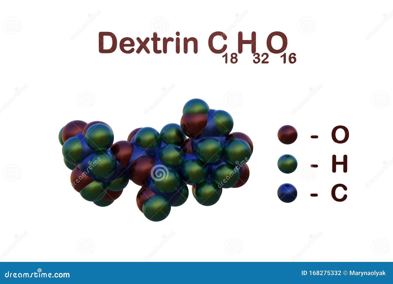 Structural Chemical Formula and Space-filling Molecular Model of ...