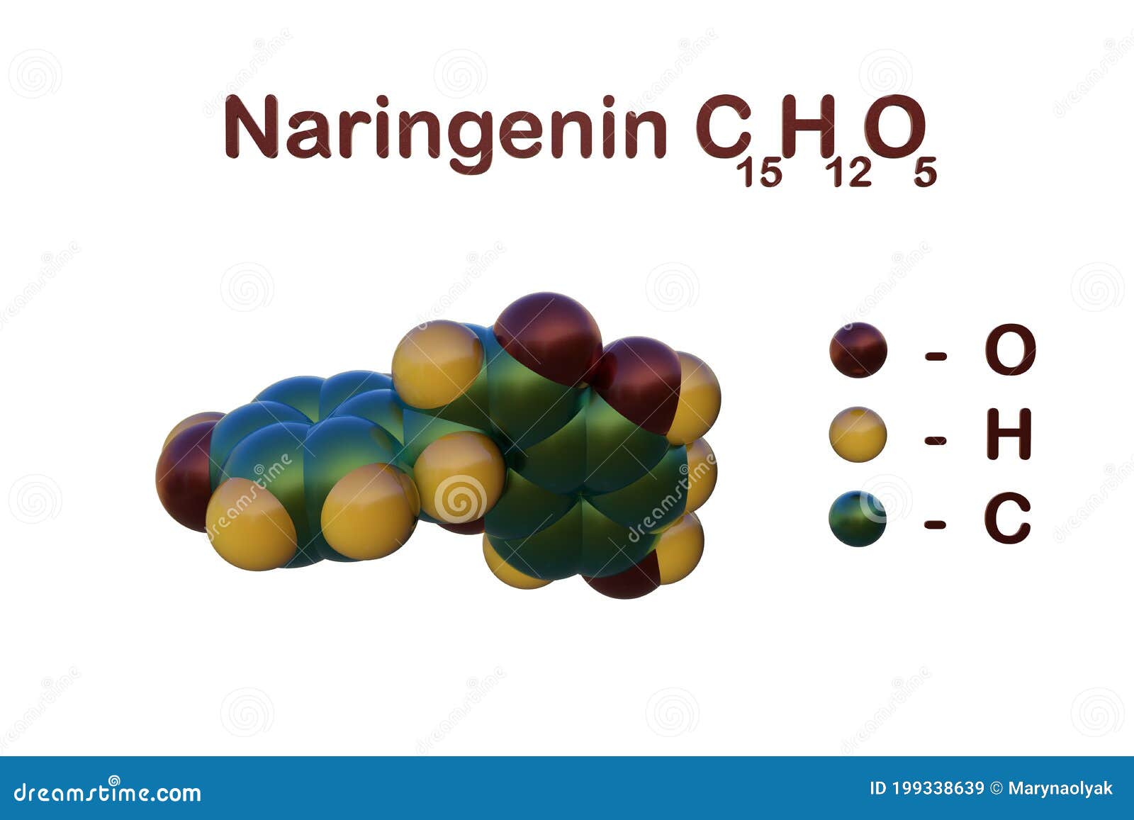Structural Chemical Formula And Space-filling Molecular Model Of ...