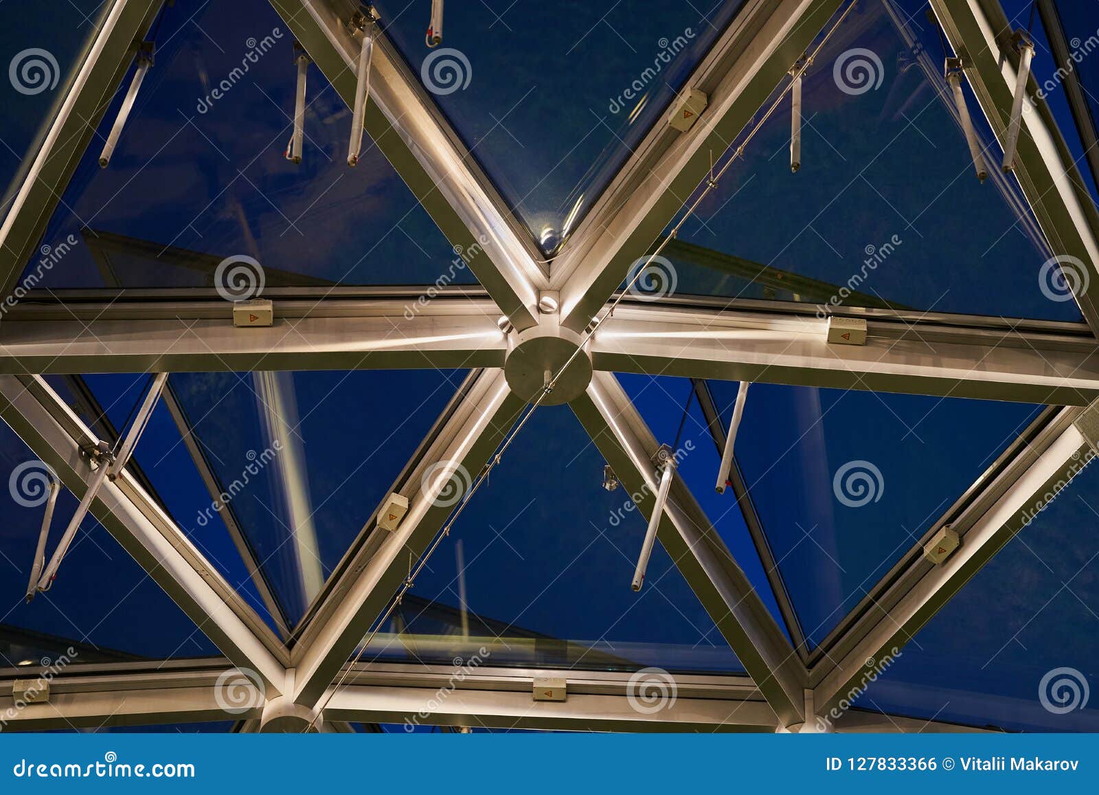 Structural Coating of Metal and Glass Building Stock Photo - Image of ...