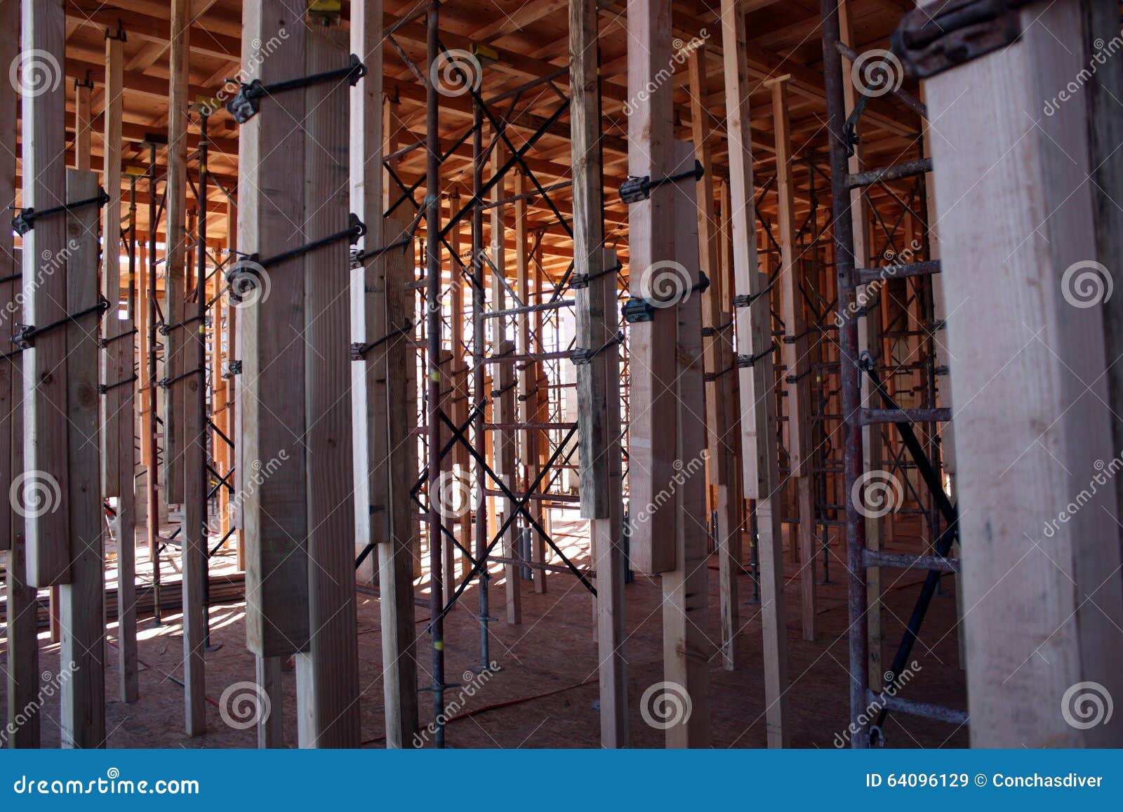 Structural Concrete Deck Shoring Stock Image | CartoonDealer.com #64096129