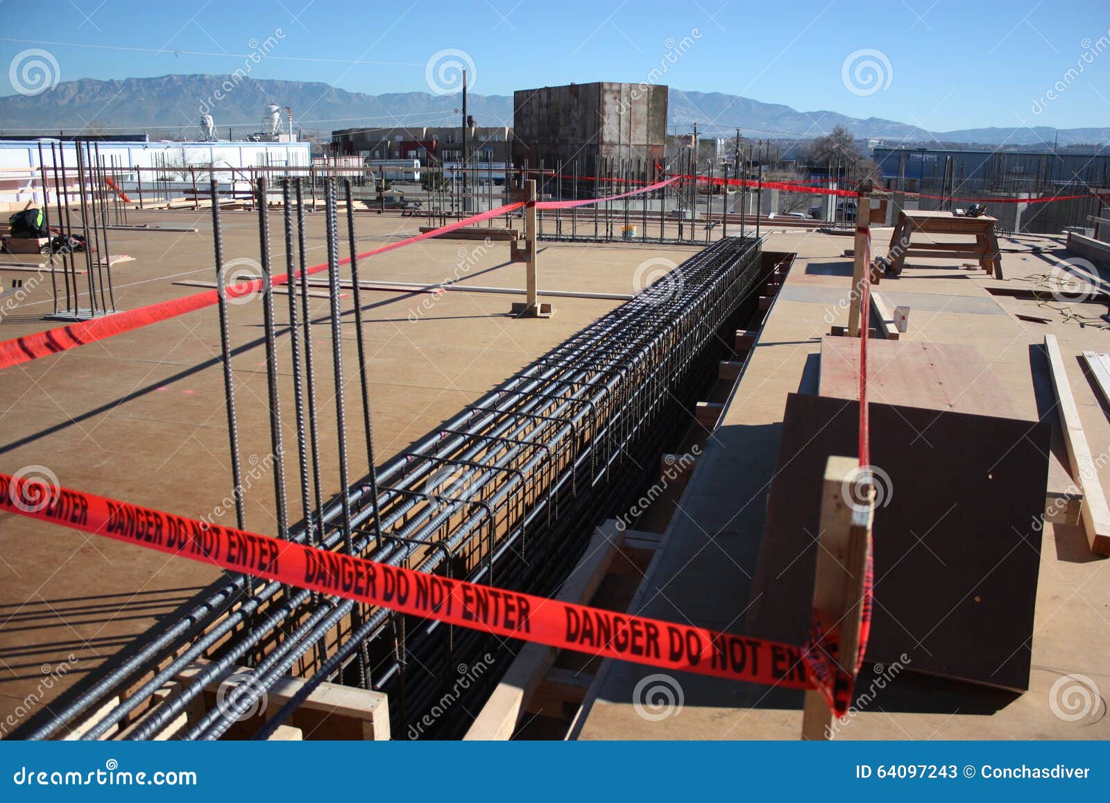 Structural Concrete Reinforced Beam; Stock Image - Image of grade ...