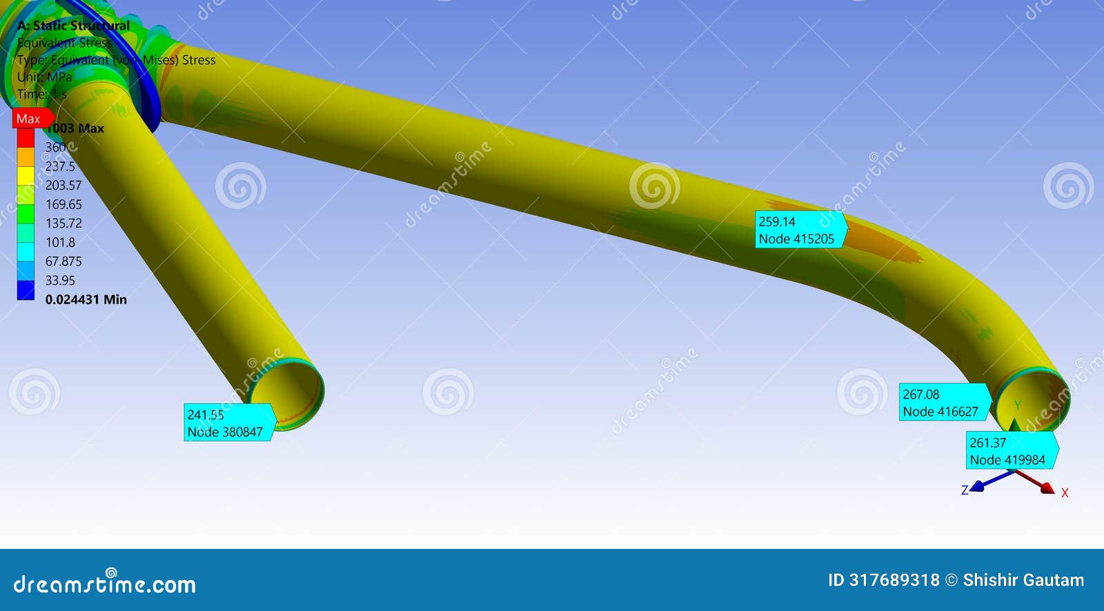 Hydropower Penstock Bifurcation Design Stock Illustration ...
