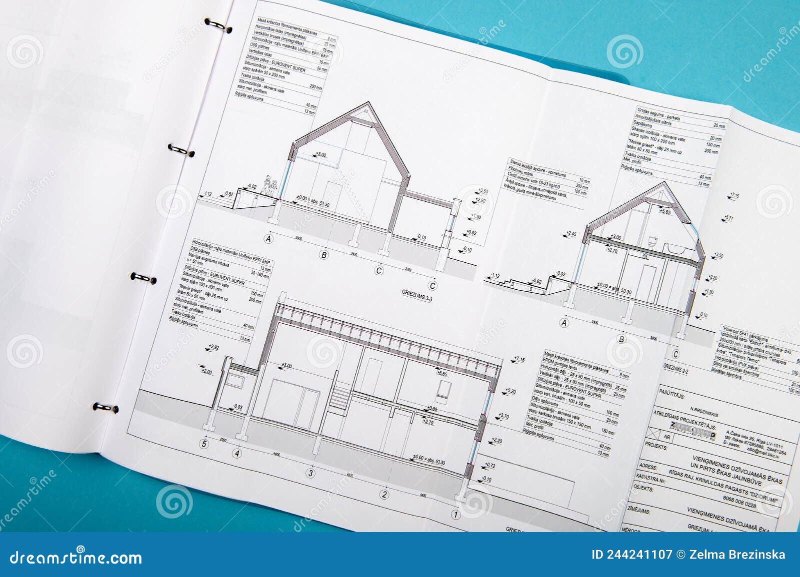 Structural Details Drawing. Construction Project Documentation ...