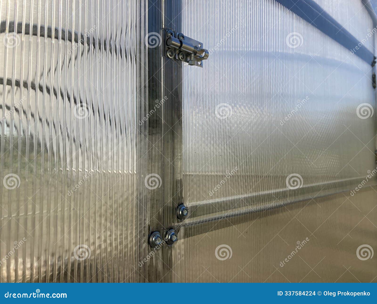 Structural Details of a Polycarbonate Greenhouse Stock Photo - Image of ...