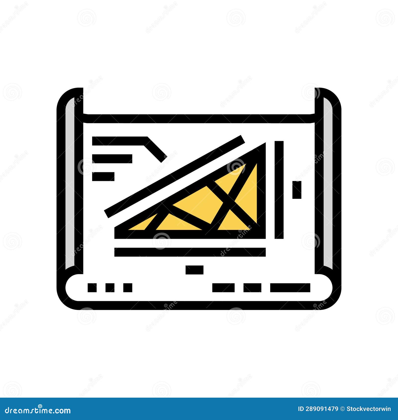 Structural Drafting Architectural Drafter Color Icon Vector ...