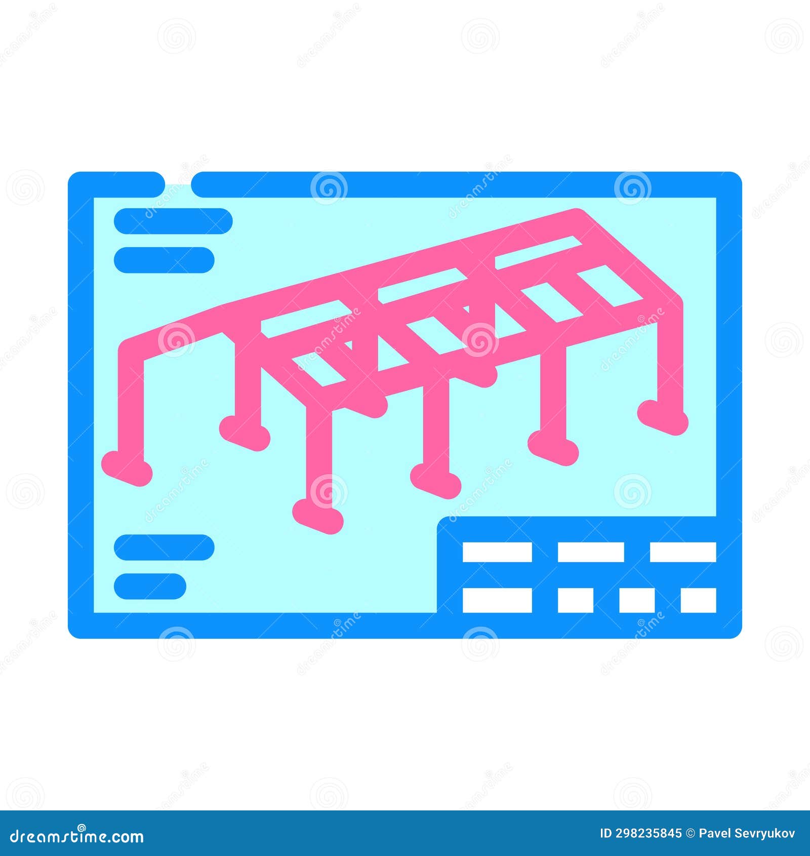 Structural Drafting Architectural Drafter Color Icon Vector ...