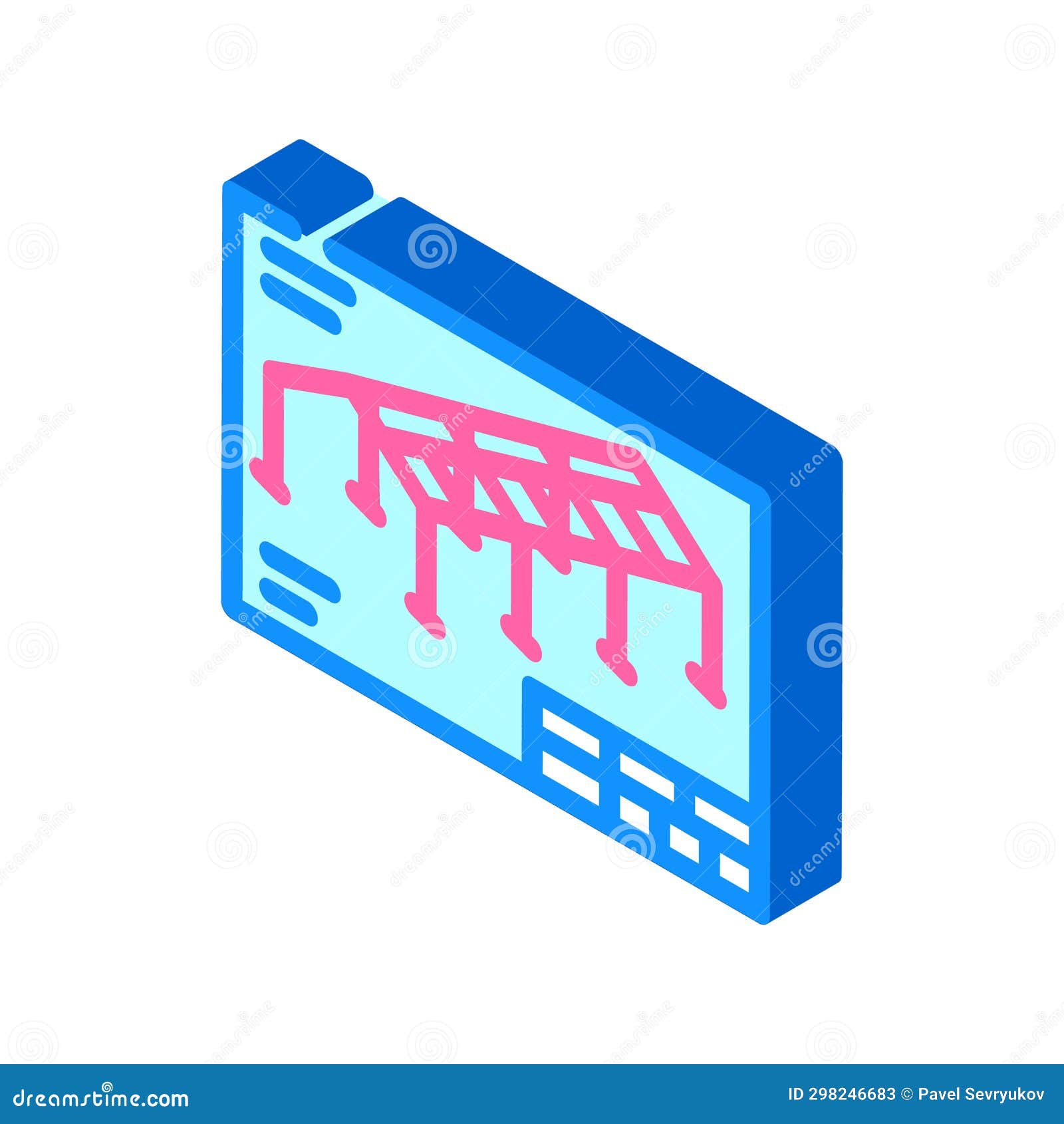 Structural Drafting Architectural Drafter Isometric Icon Vector ...