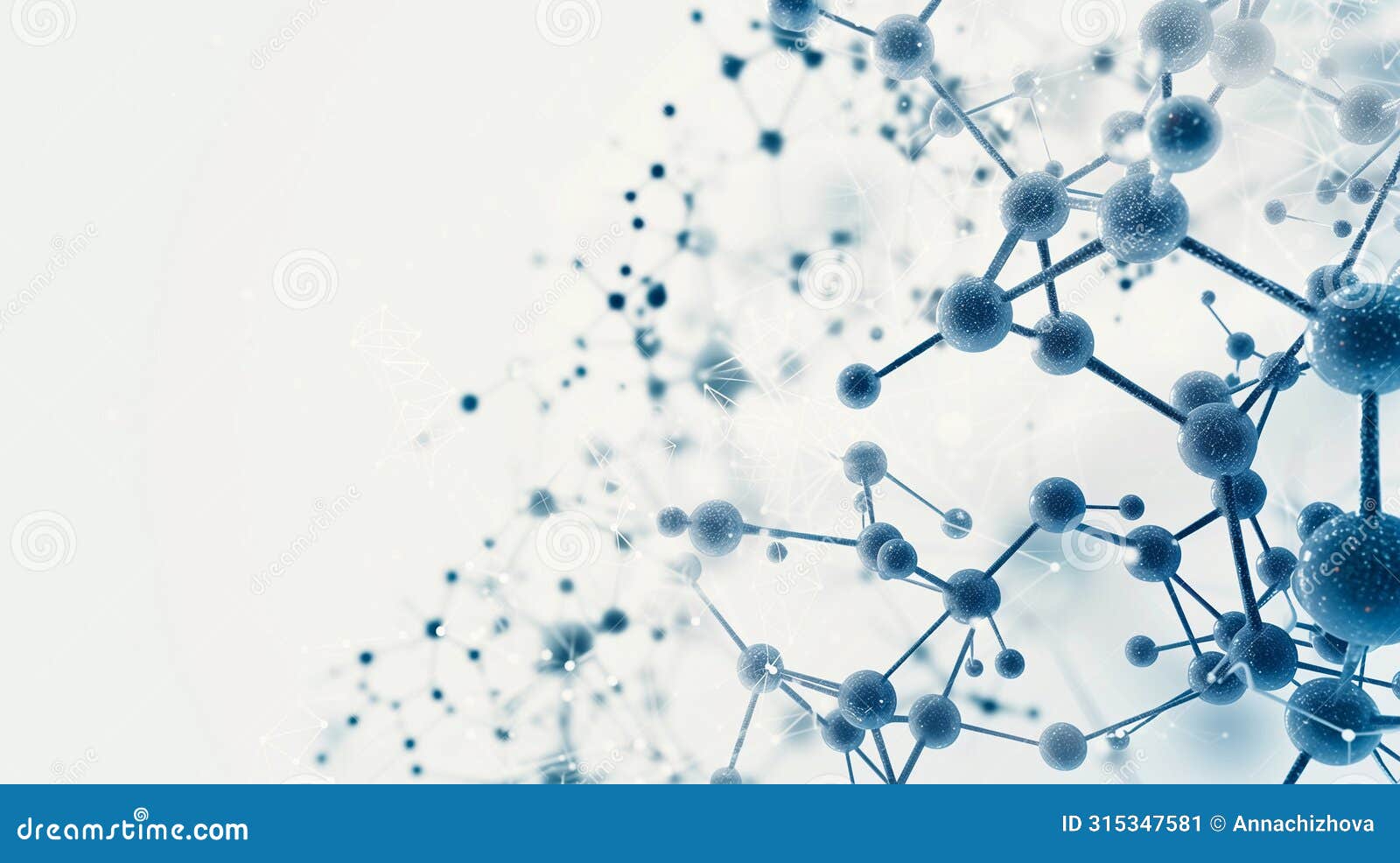 Structural Elements with Atoms, Chemical Molecule. Abstract Science ...