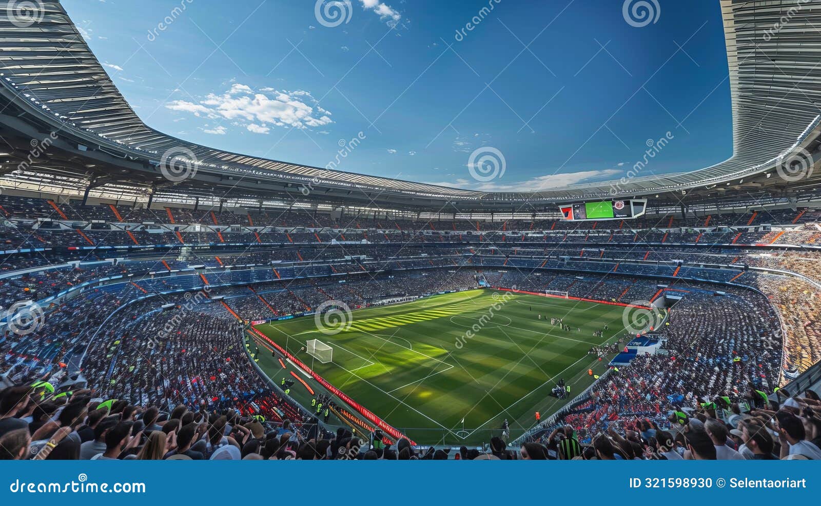 Structural Elements of Football Stadiums Stock Illustration ...