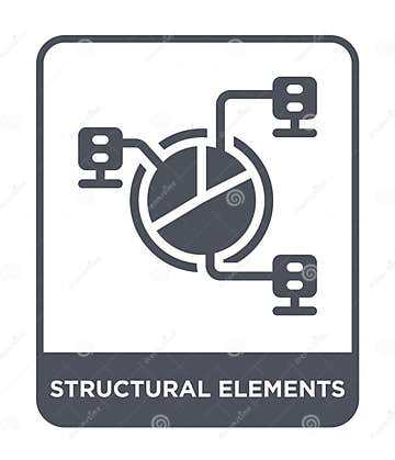 Structural Elements Icon in Trendy Design Style. Structural Elements ...