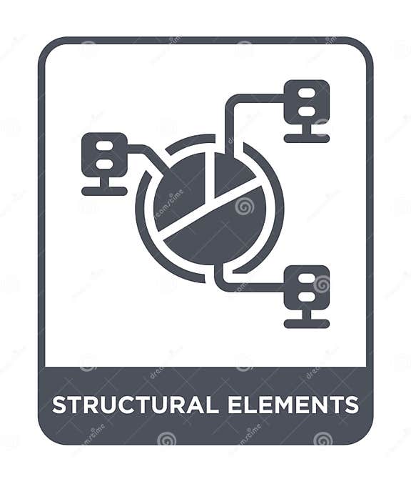 Structural Elements Icon in Trendy Design Style. Structural Elements ...