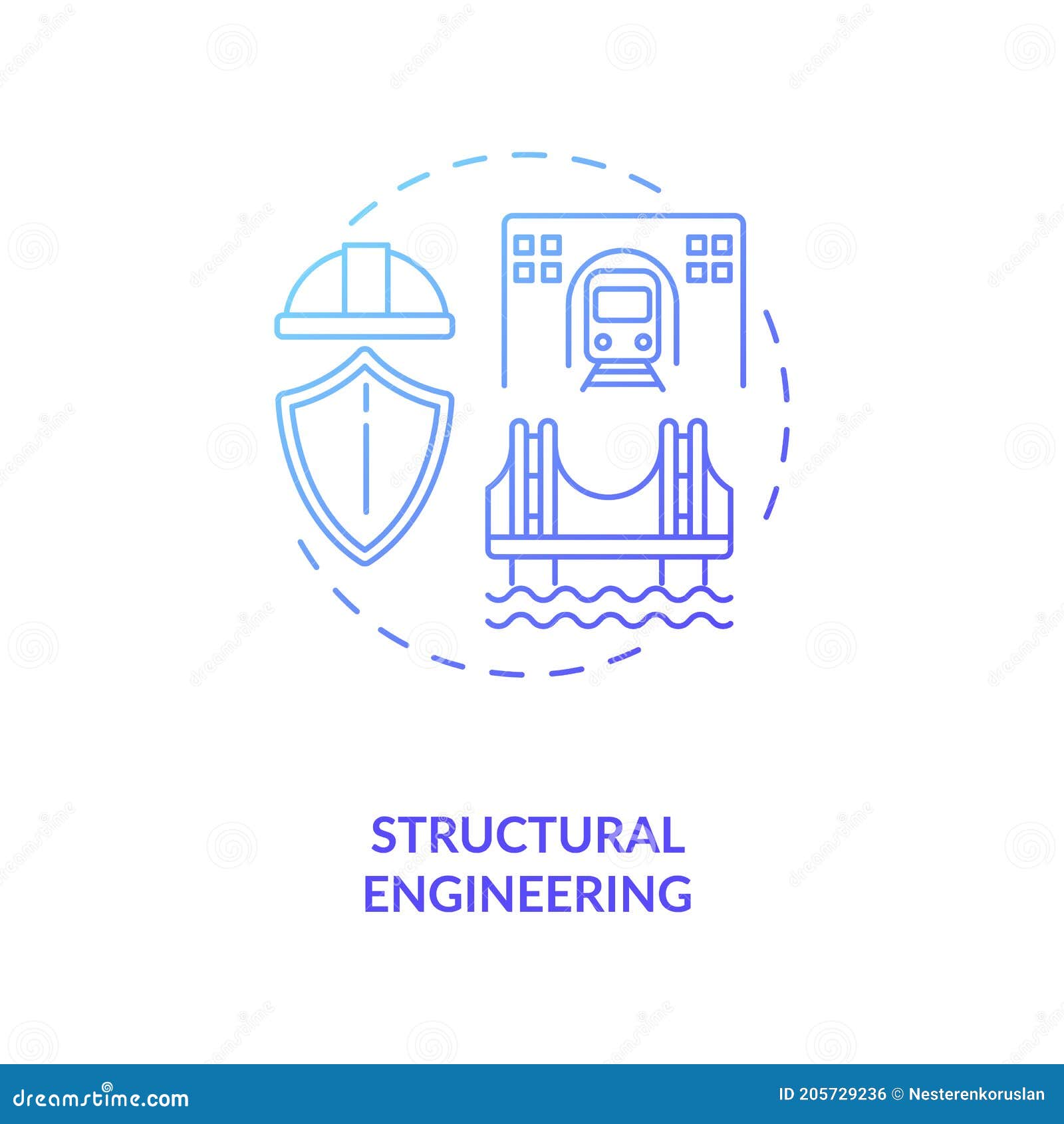 Structural Engineering Linear Icons Set. Stability, Analysis, Design ...