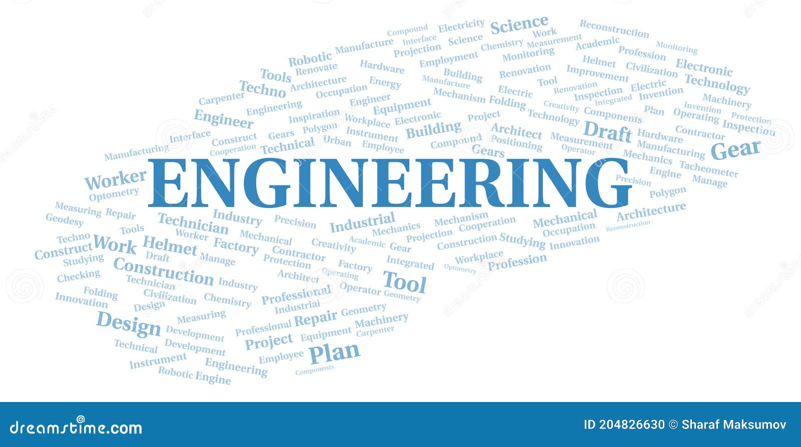 Structural Engineering Typography Word Cloud Create with the Text only ...