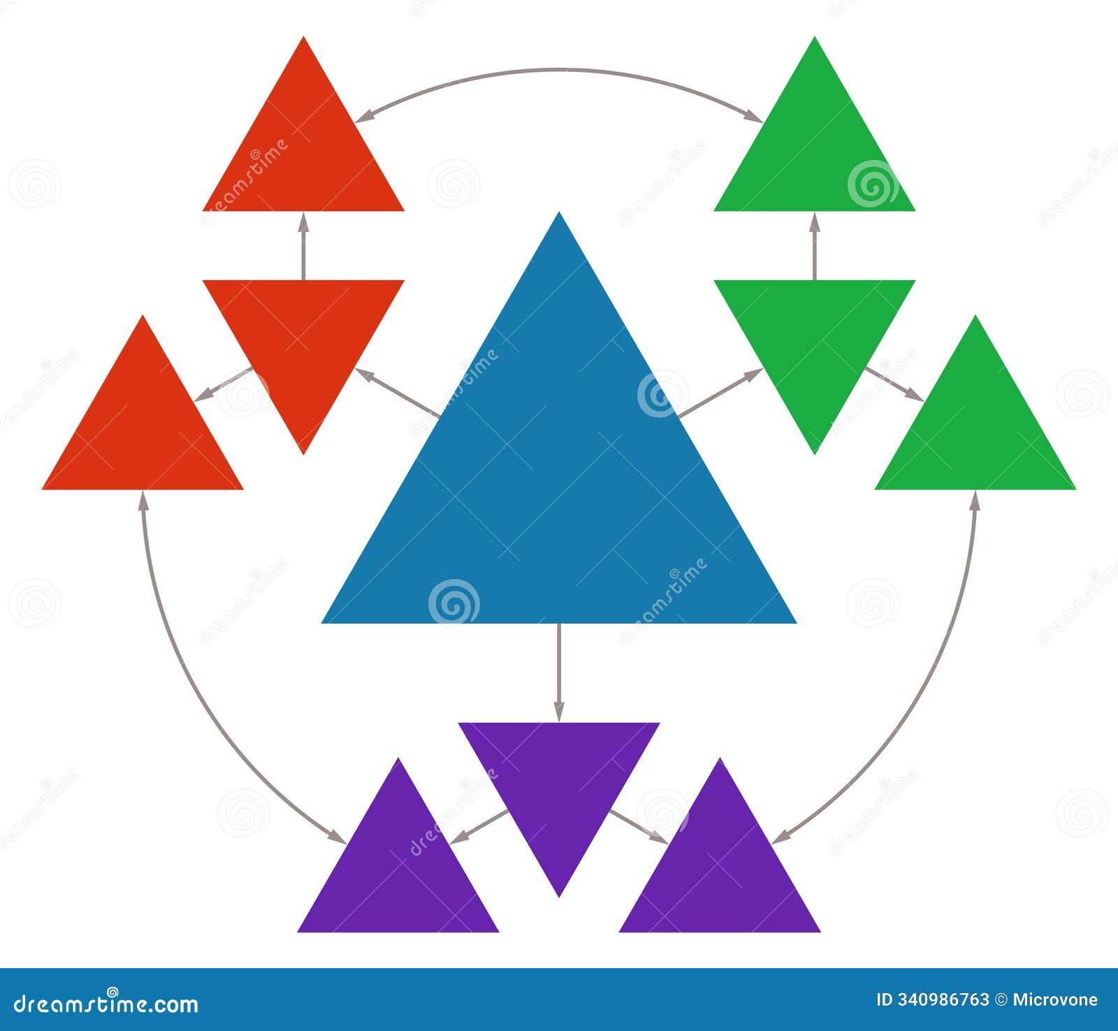 Structural Flow Diagram. Infographic Structure Stock Illustration ...