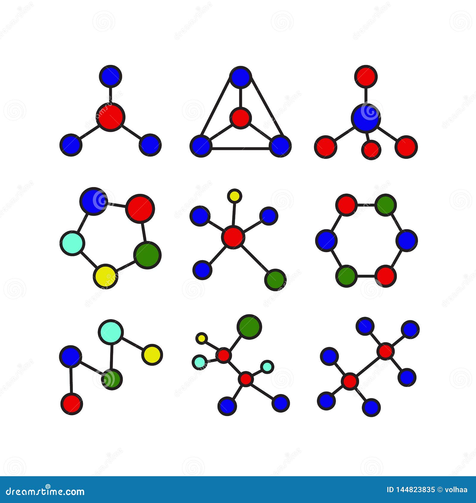 Structural Formulas Of Molecules Cartoon Vector | CartoonDealer.com ...