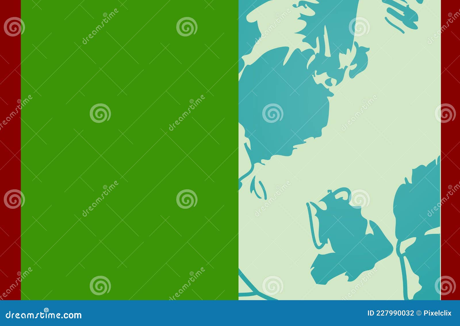 Structural Green Formal Foreground Design. Stock Illustration ...