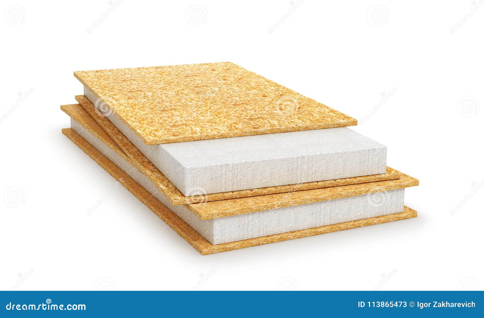 Structural Insulated Panel. 3d Stock Illustration - Illustration of ...