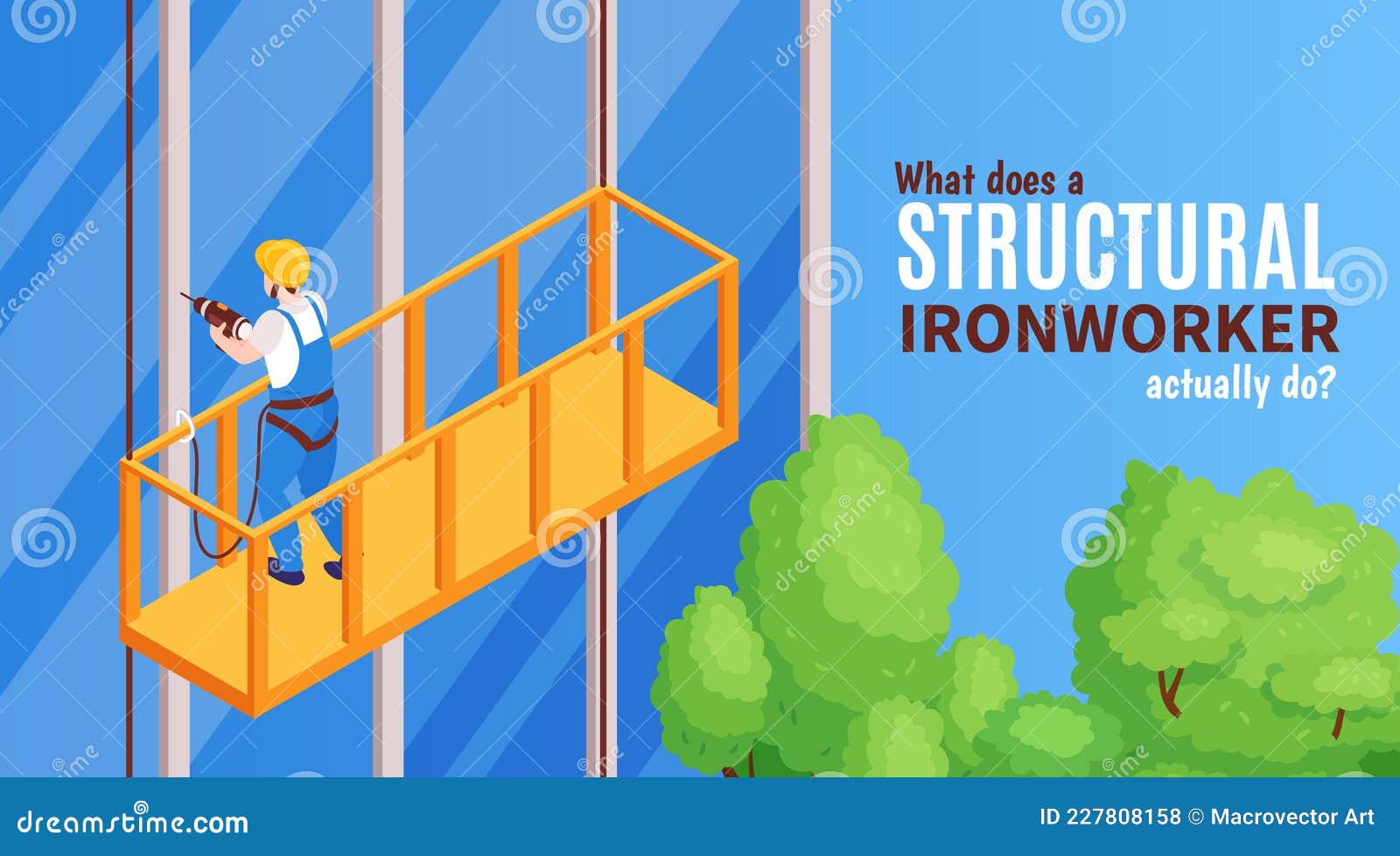 Ironworker Banner Stock Illustrations – 2 Ironworker Banner Stock ...
