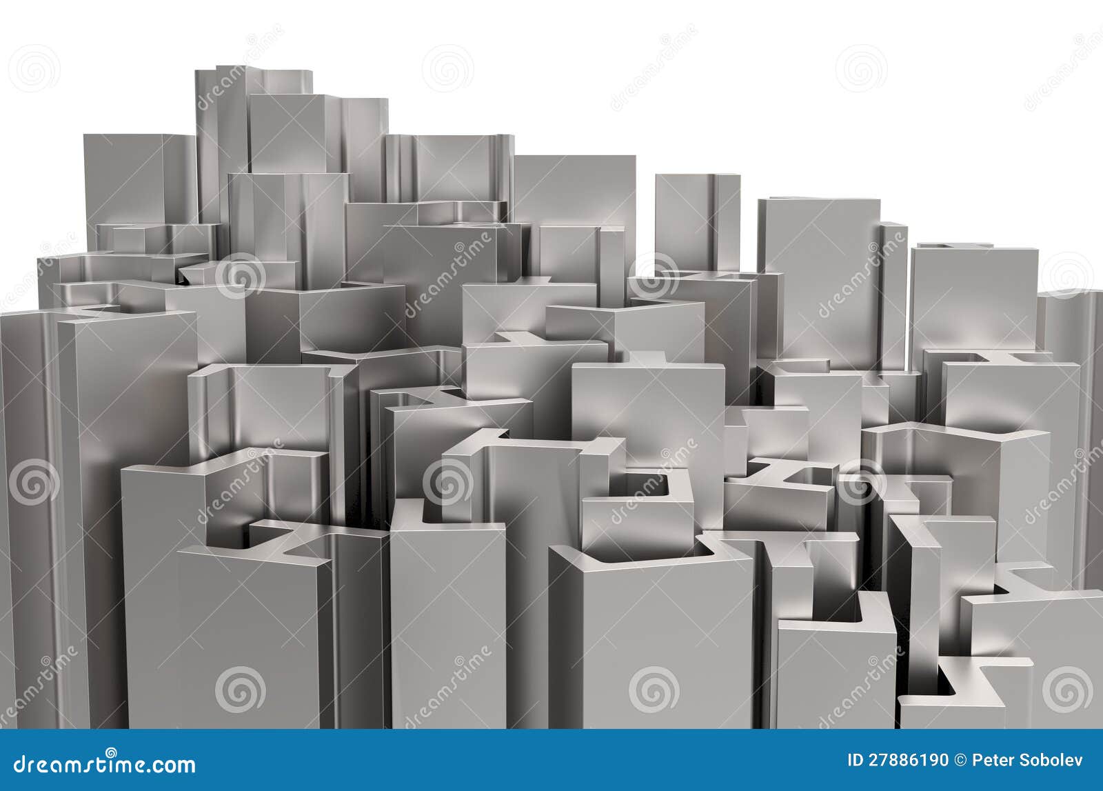 Structural metal shapes stock illustration. Illustration of shape ...