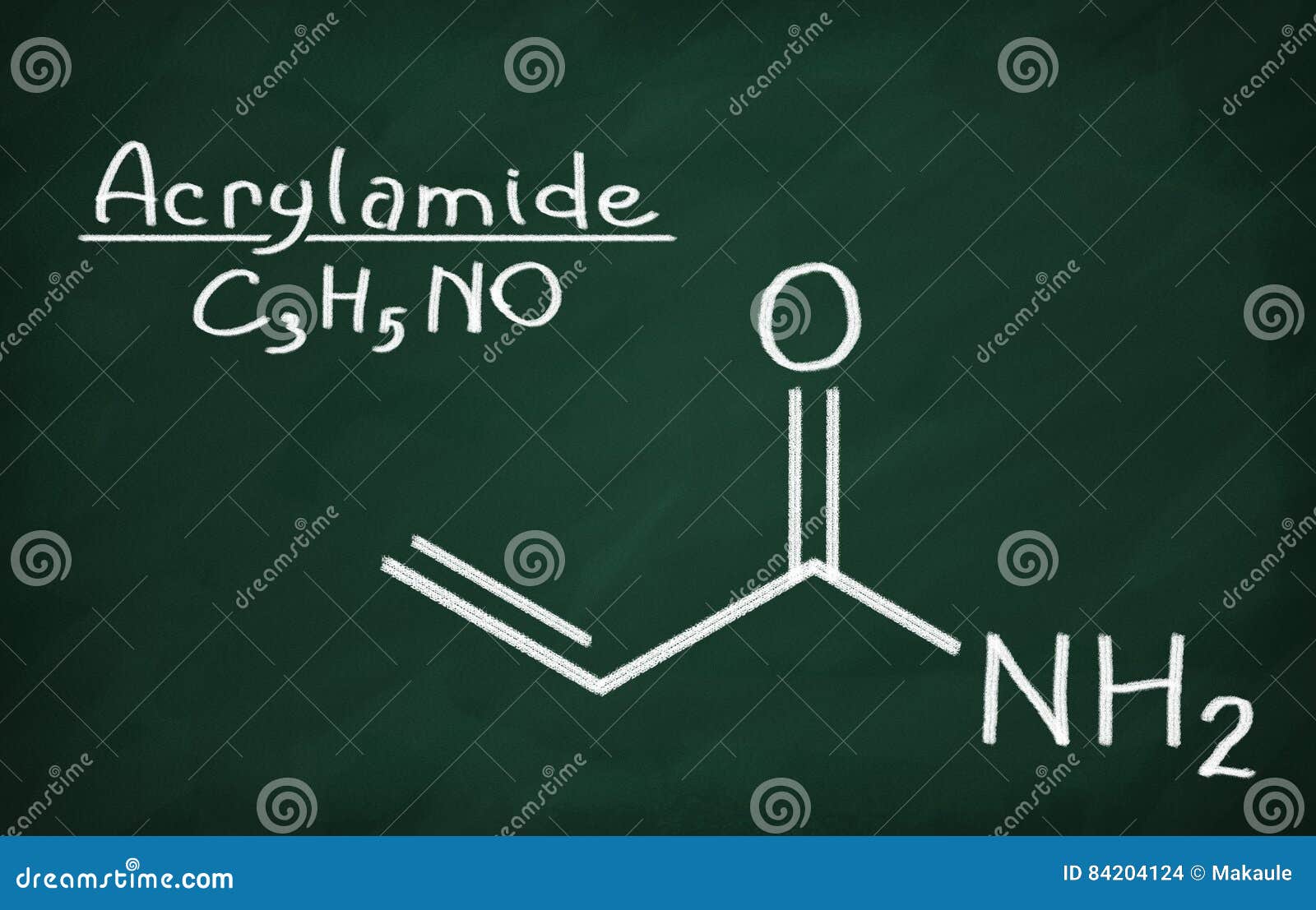 Structural Model of Acrylamide Stock Illustration - Illustration of ...
