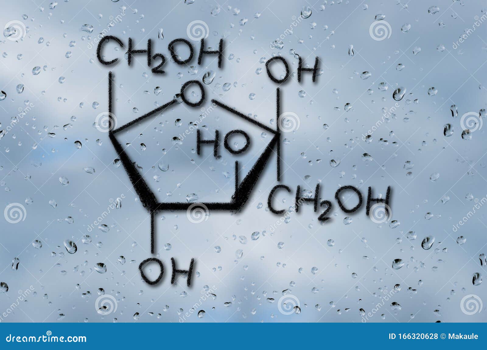 Fructose Molecular Structure, 3d Model Molecule, Beta-d-fructofuranose ...