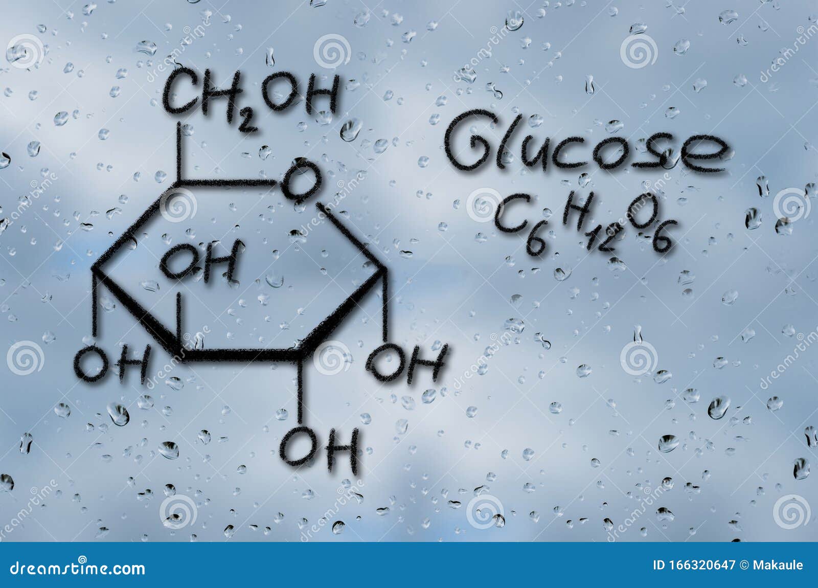 Structural Model of Glucose Stock Image - Image of glycated, icon ...