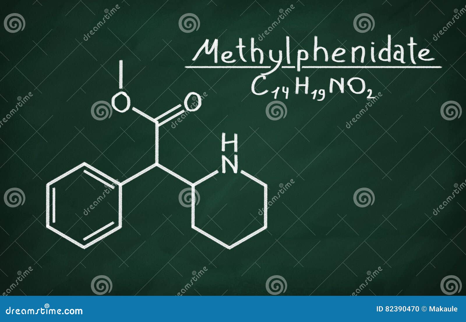 Methylphenidate Molecule, Cns Stimulant, Molecular Structure, Isolated ...