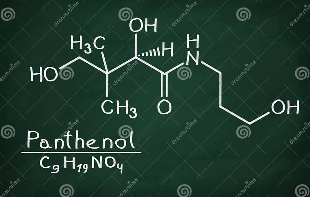 Structural Model of Panthenol Editorial Stock Image - Illustration of ...