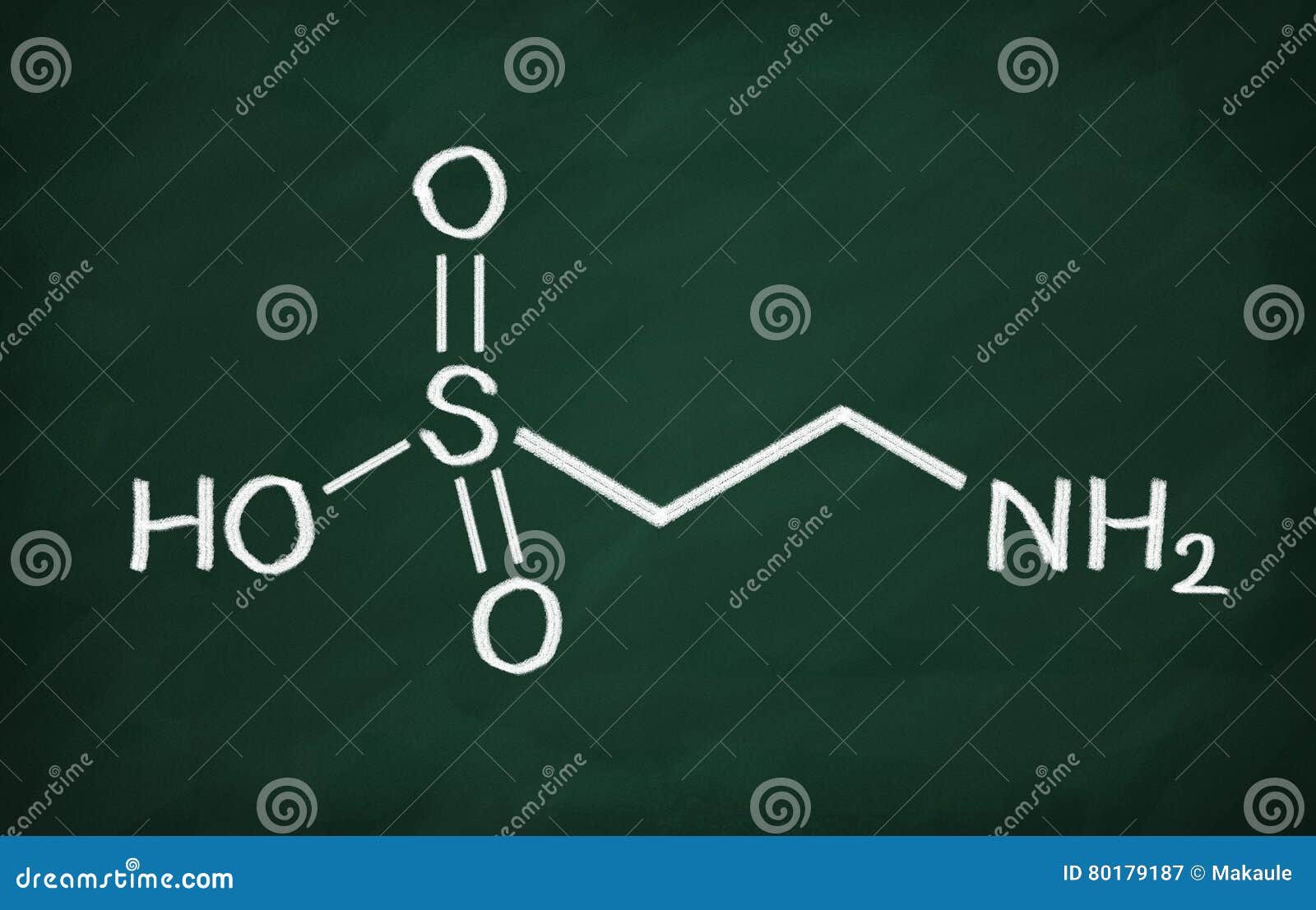 Structural Model of Taurine Stock Illustration - Illustration of ...
