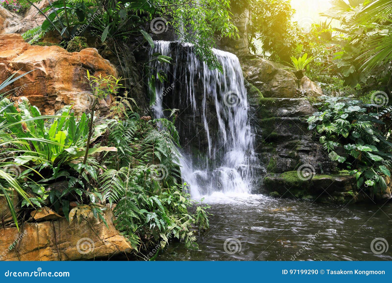 Structural Modeling Waterfall for Pattern and Background Stock Photo ...